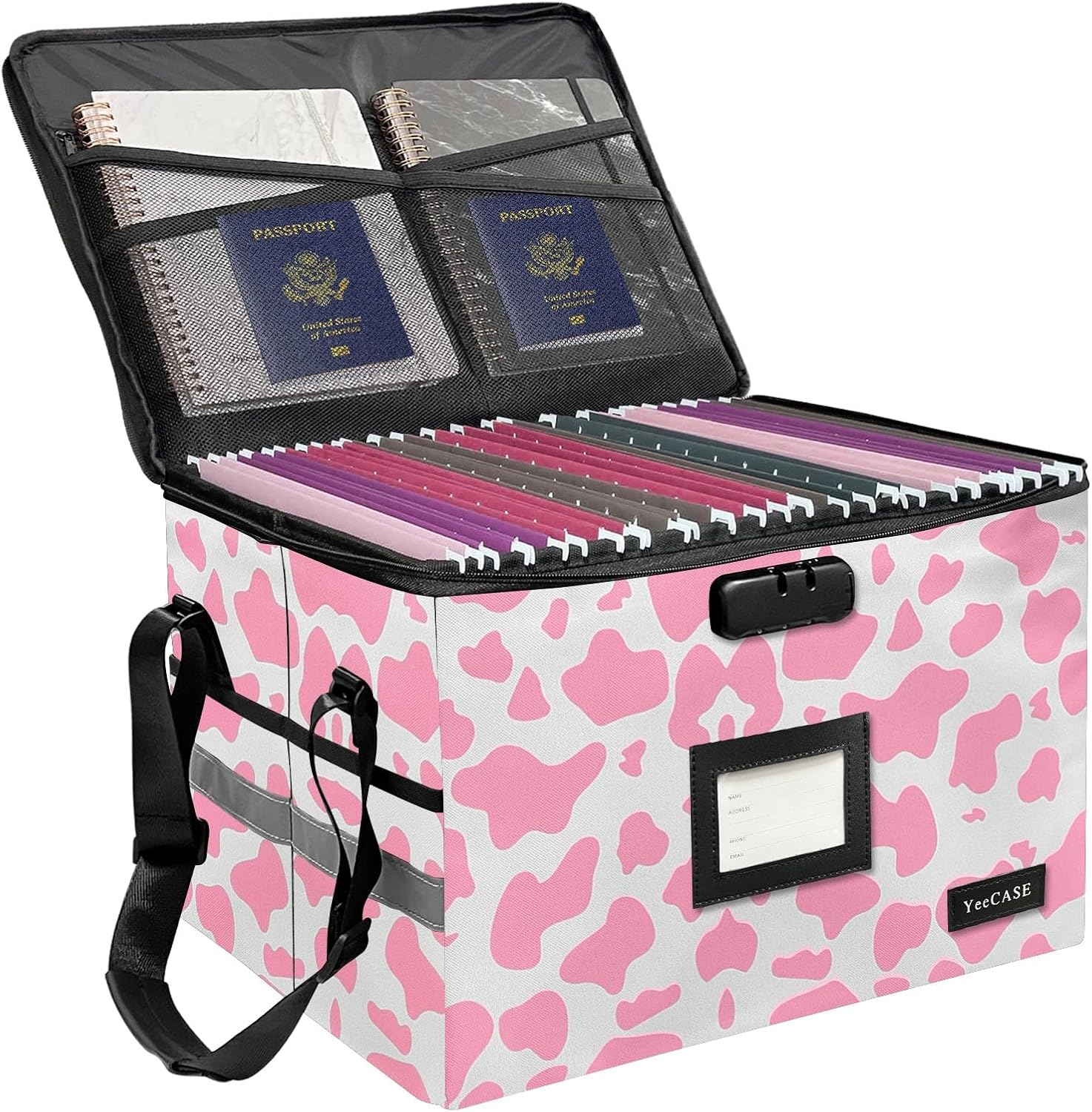 Amazon.com: YeeCASE File Box with Lock, File Storage Organizer Box with ...