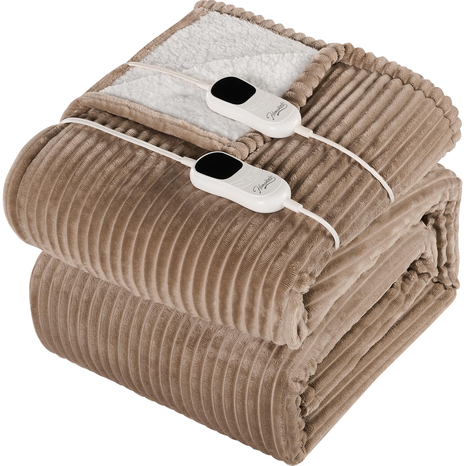 Amazon.com: Homemate Electric Blanket King Size- 100"x90" Heated ...