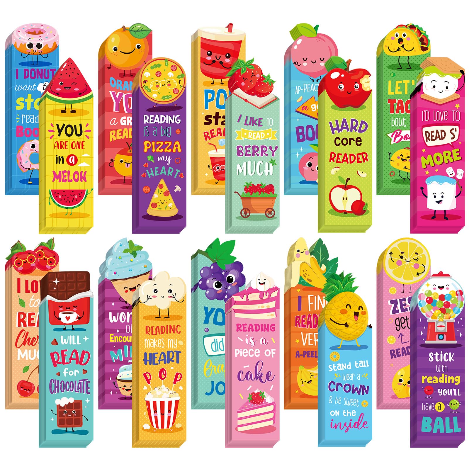 Amazon.com: Lincia 240 Pcs Scented Bookmarks Scratch and Sniff ...
