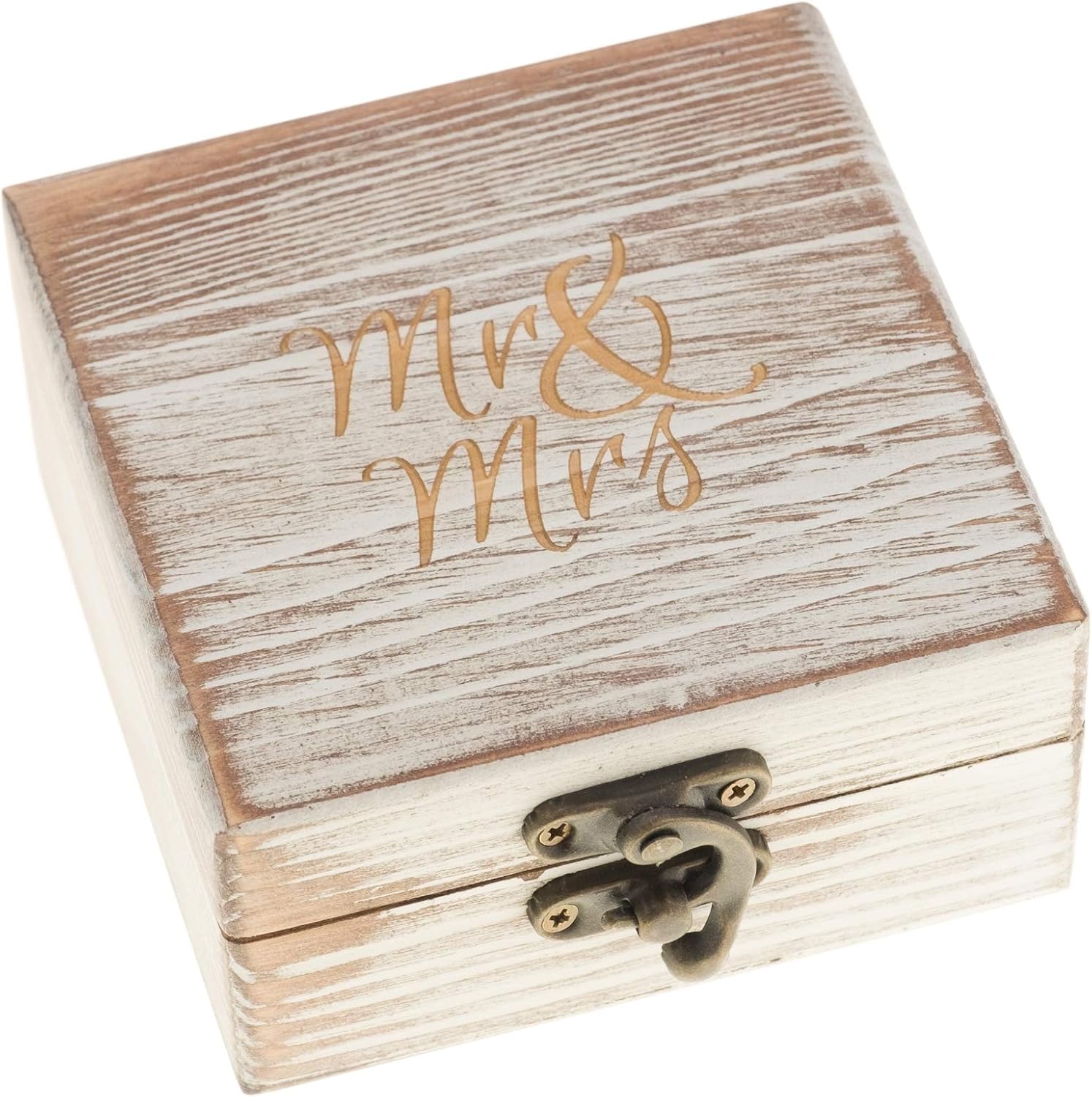 Amazon.com: Ella Celebration Wood Ring Box for Wedding Ceremony Rustic ...