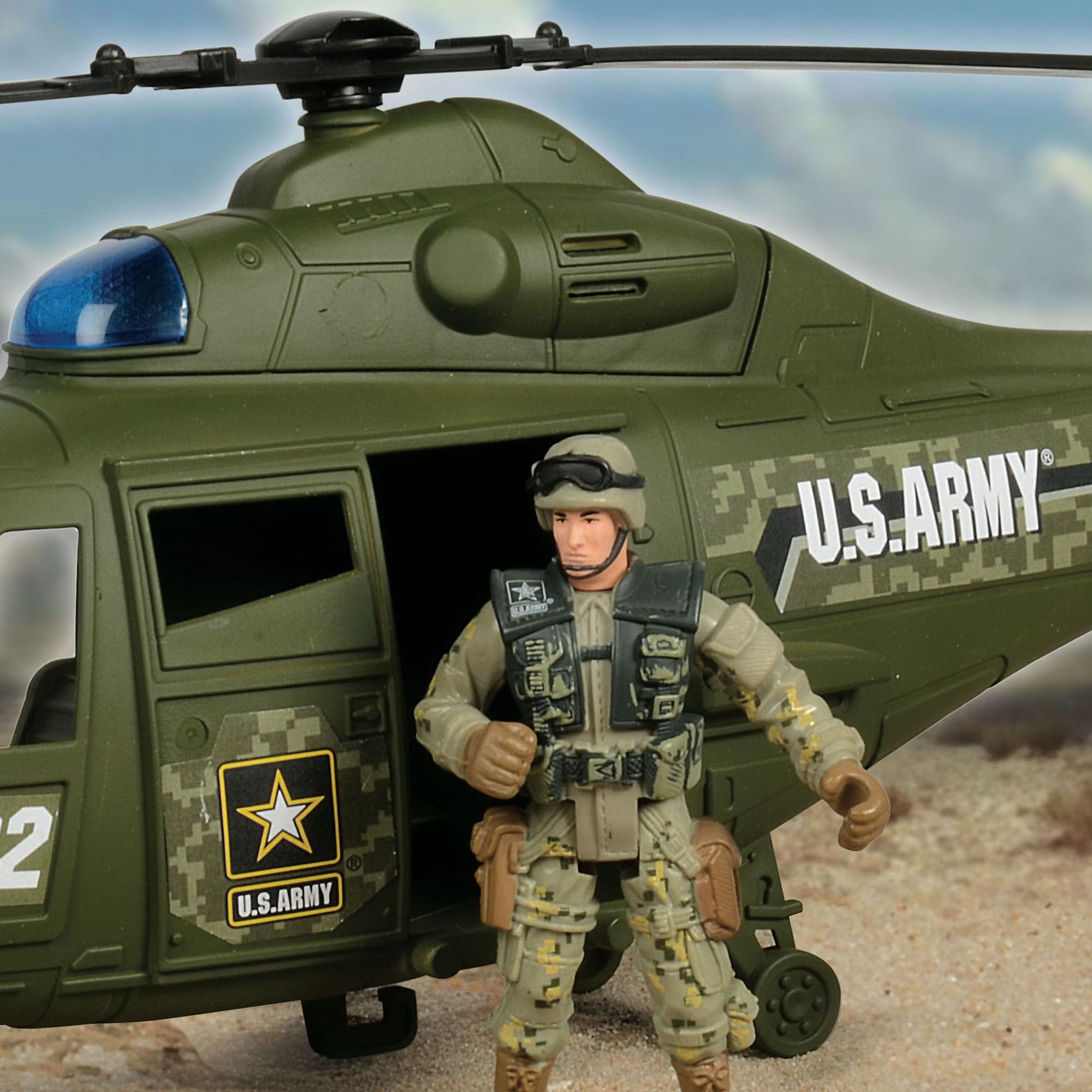 Soldados Chopper Ejército Militar