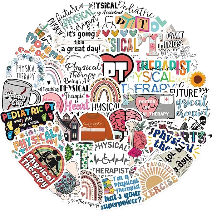 Amazon.com: 50 PCS Physical Therapy Stickers Pack Positive ...