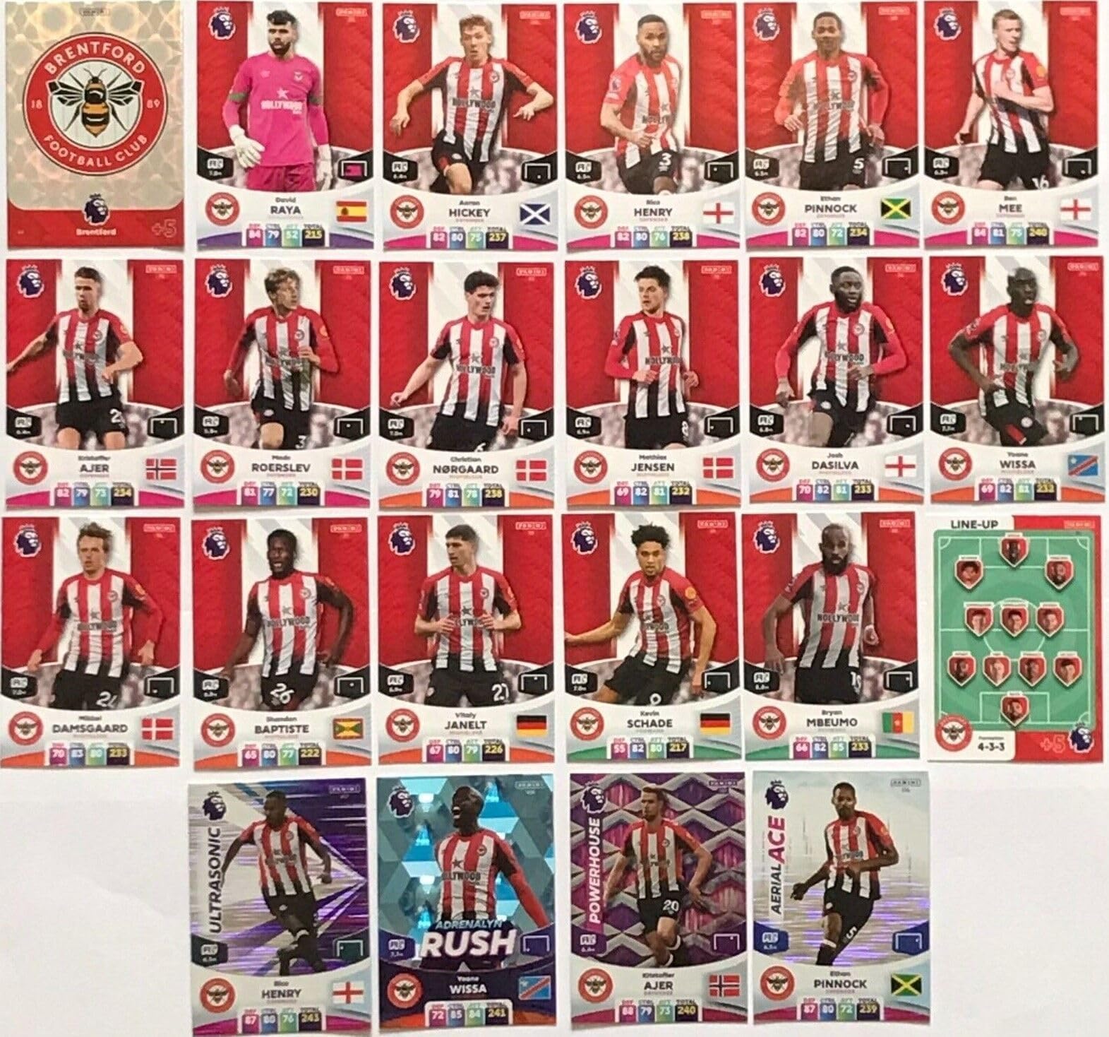 Panini Premier League 2024 2025 Fulham Base Team Cards : Amazon.co.uk ...