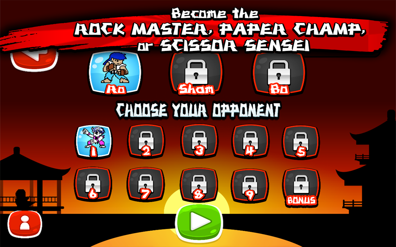 ROSHAMBO FIGHTERS: Rock Paper Scissors RPS Kung Fu Battle Hadouken ...