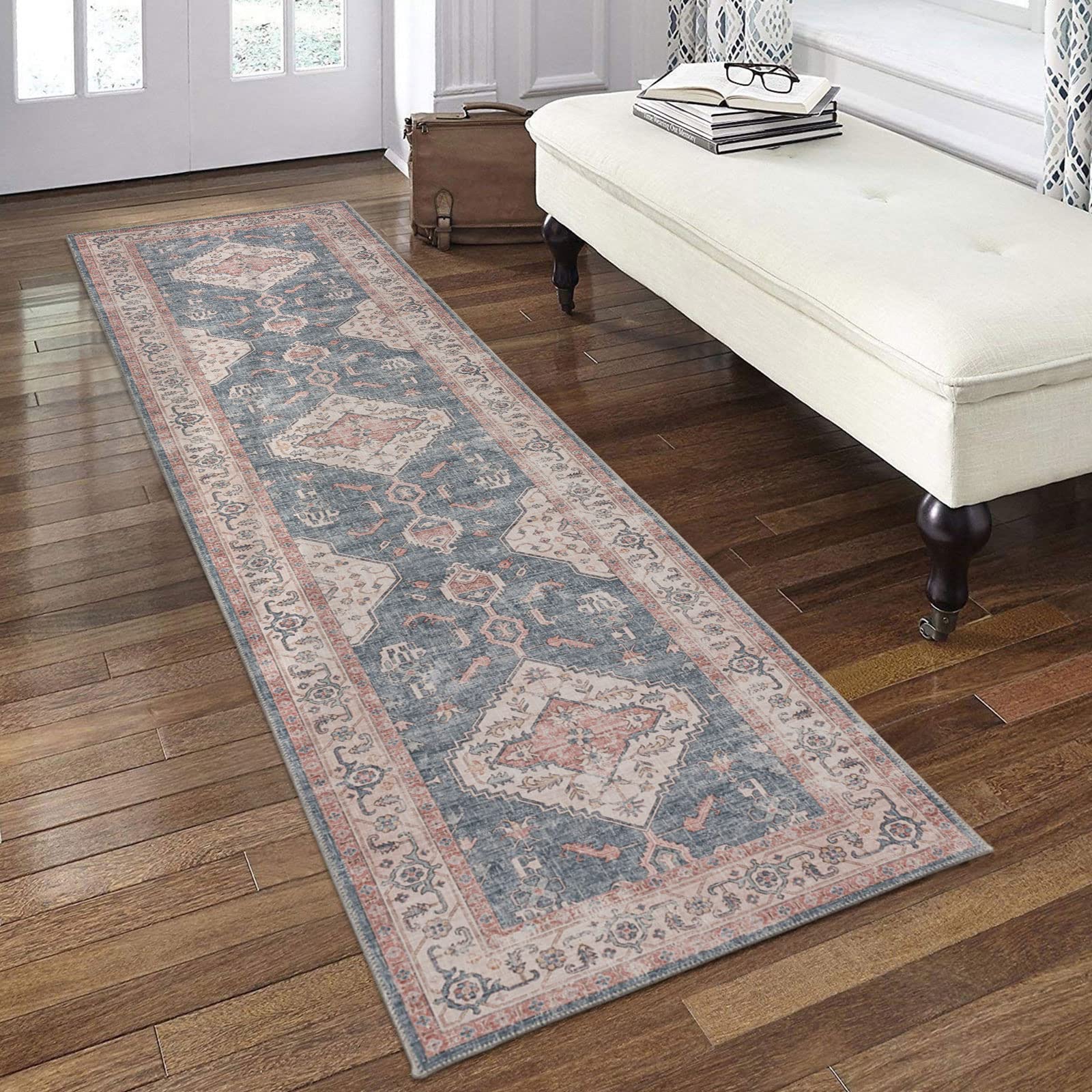 DECOMALL BELIDA Washable Runner Rug, Traditional Non-Slip Long Rugs for ...