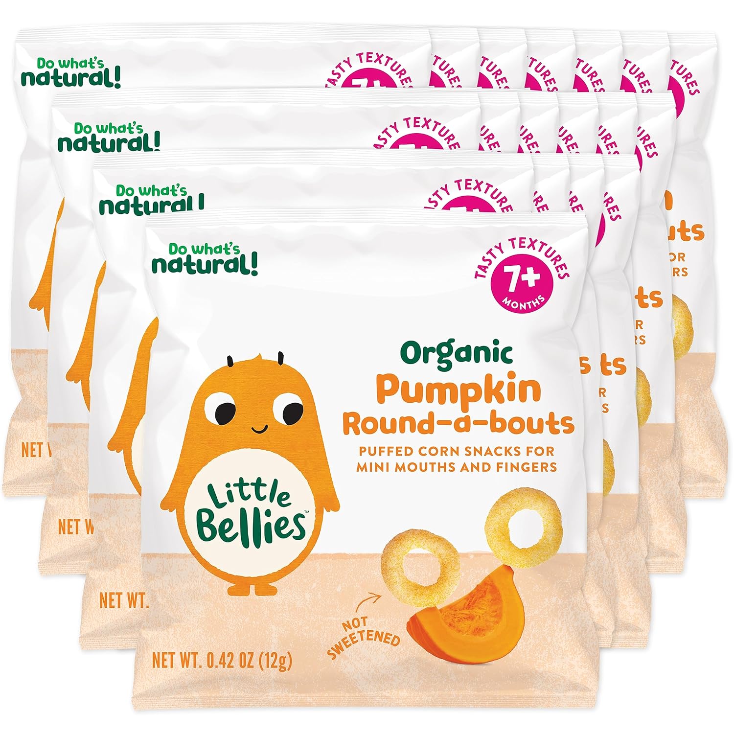Amazon.com: Little Bellies Organic Pumpkin Round-a-Bouts Baby Snack ...