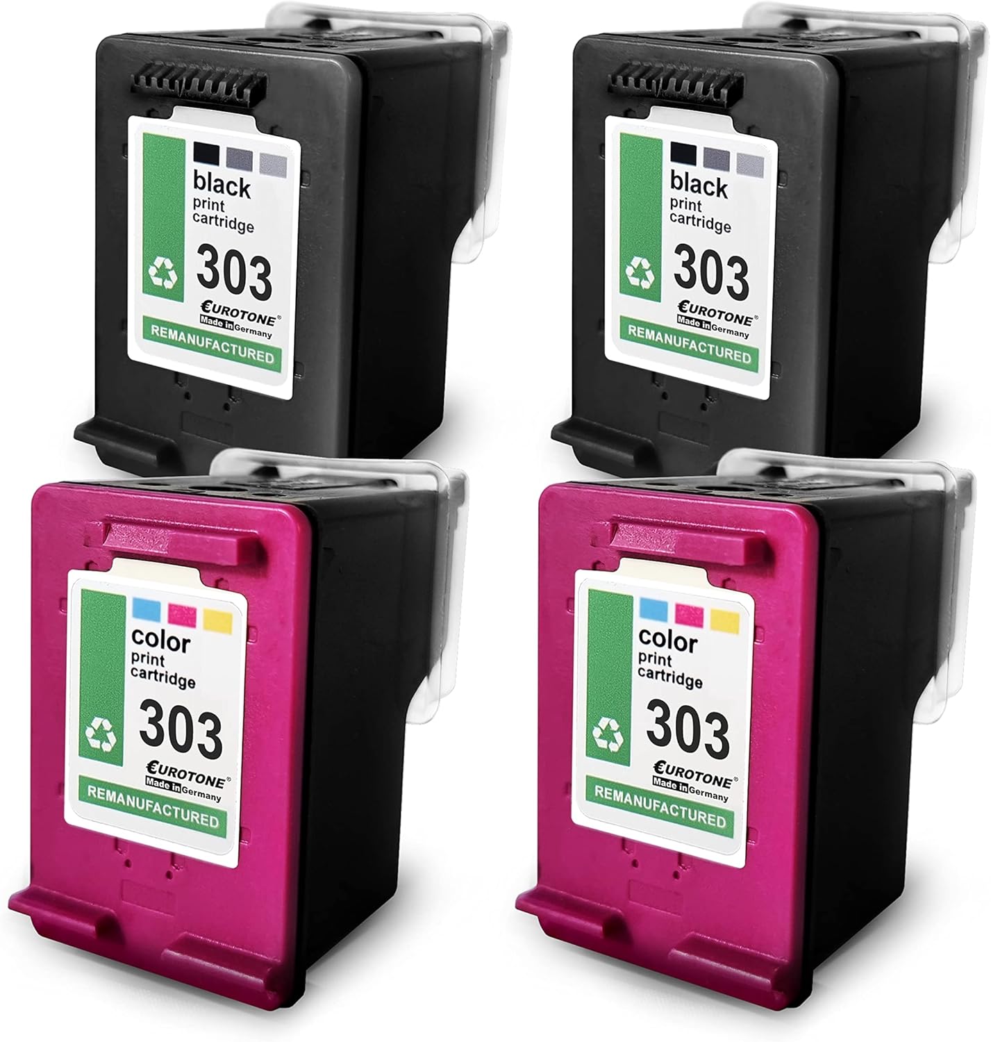 EuroPro 4x ink cartridges compatible for HP 303 Envy Inspire 7200 ...
