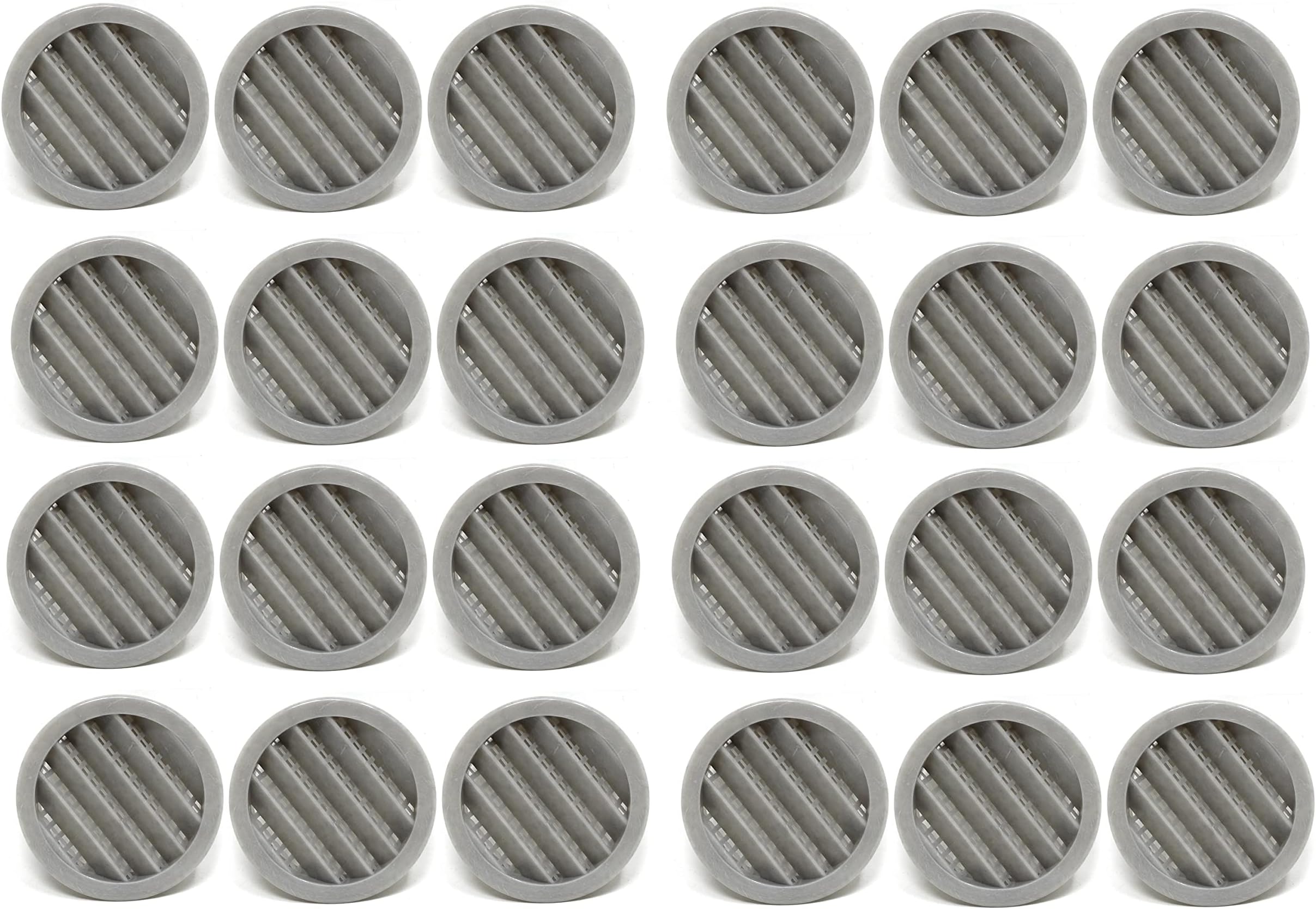 PATIKIL 304 Stainless Steel Air Vents, 3 Inch, 8pcs Round Louver Grille ...
