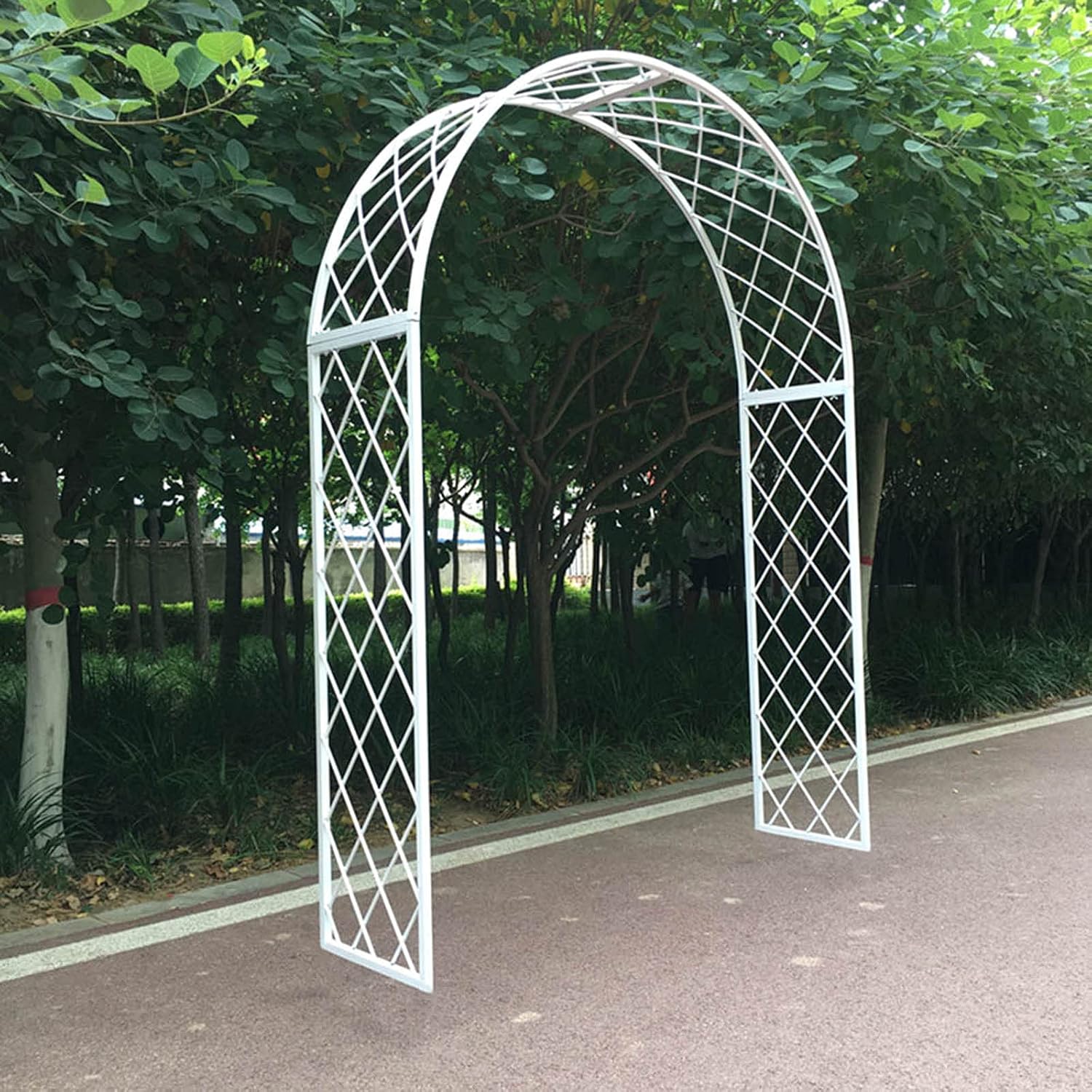 IBOWZ Garden Arch with Metal Frame Metal Pergola Arbor Arch for ...