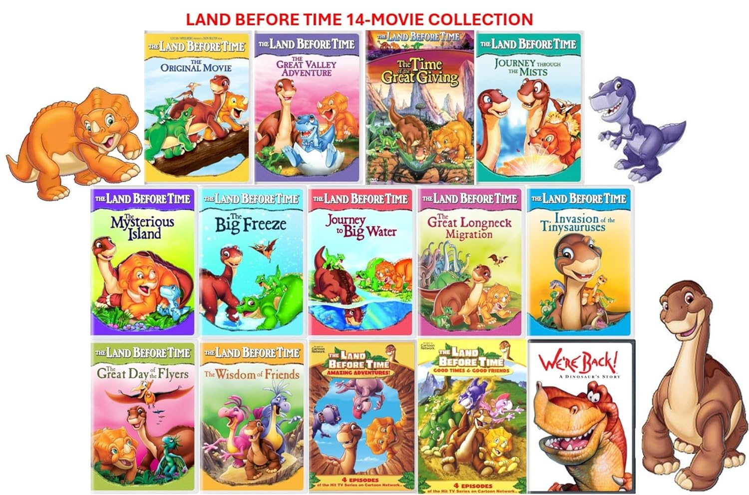 Amazon.com: The Land Before Time - Complete 14-Movie Collection ...