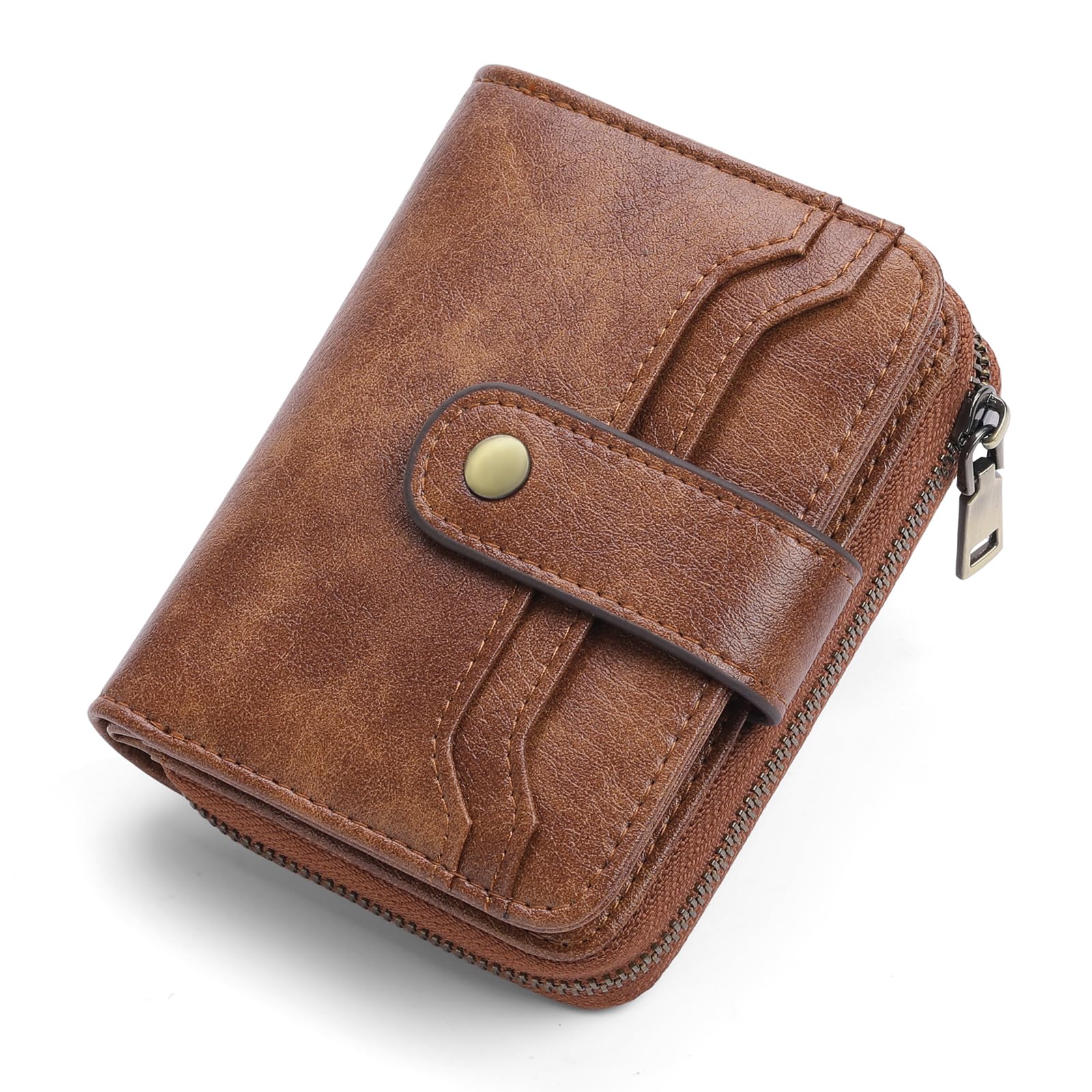 Amazon.com: GAEKEAO Small Wallet for Women Leather RFID Blocking Bifold ...