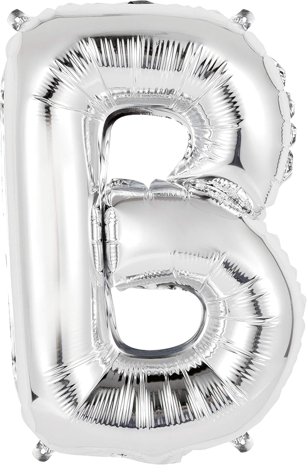 Amazon.com: Unique Stunning Silver Letter "B" Shaped Foil Balloon - 14 ...