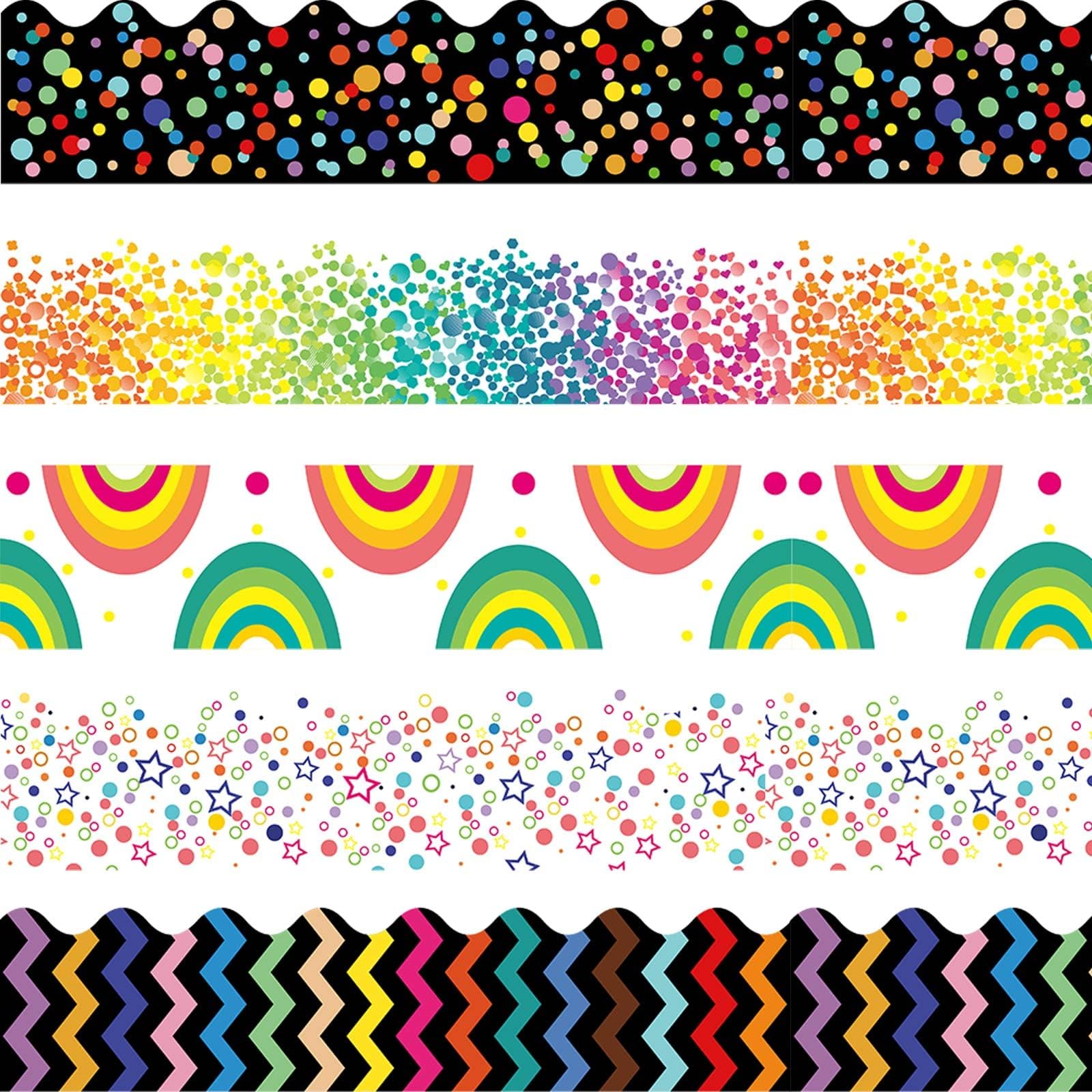 Amazon.com: Bulletin Board Borders Decorations 90 Pieces 100 Feet ...