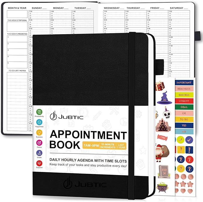 Amazon.com : JUBTIC 2025 Weekly Appointment Book Undated, 8.5 x 11 ...
