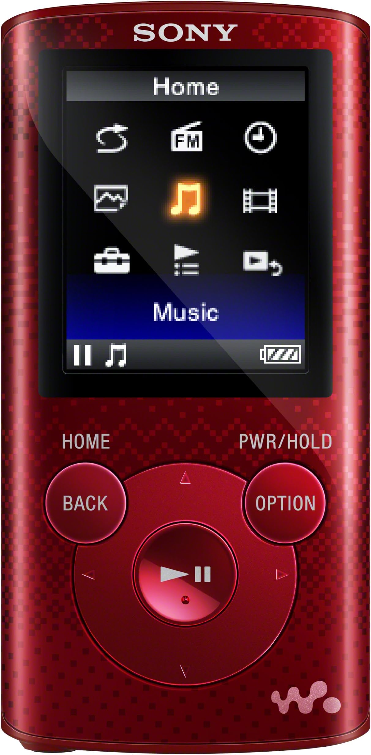 Amazon.com: Sony NWZE383 4 GB Walkman MP3 Video Player (Red) : Electronics