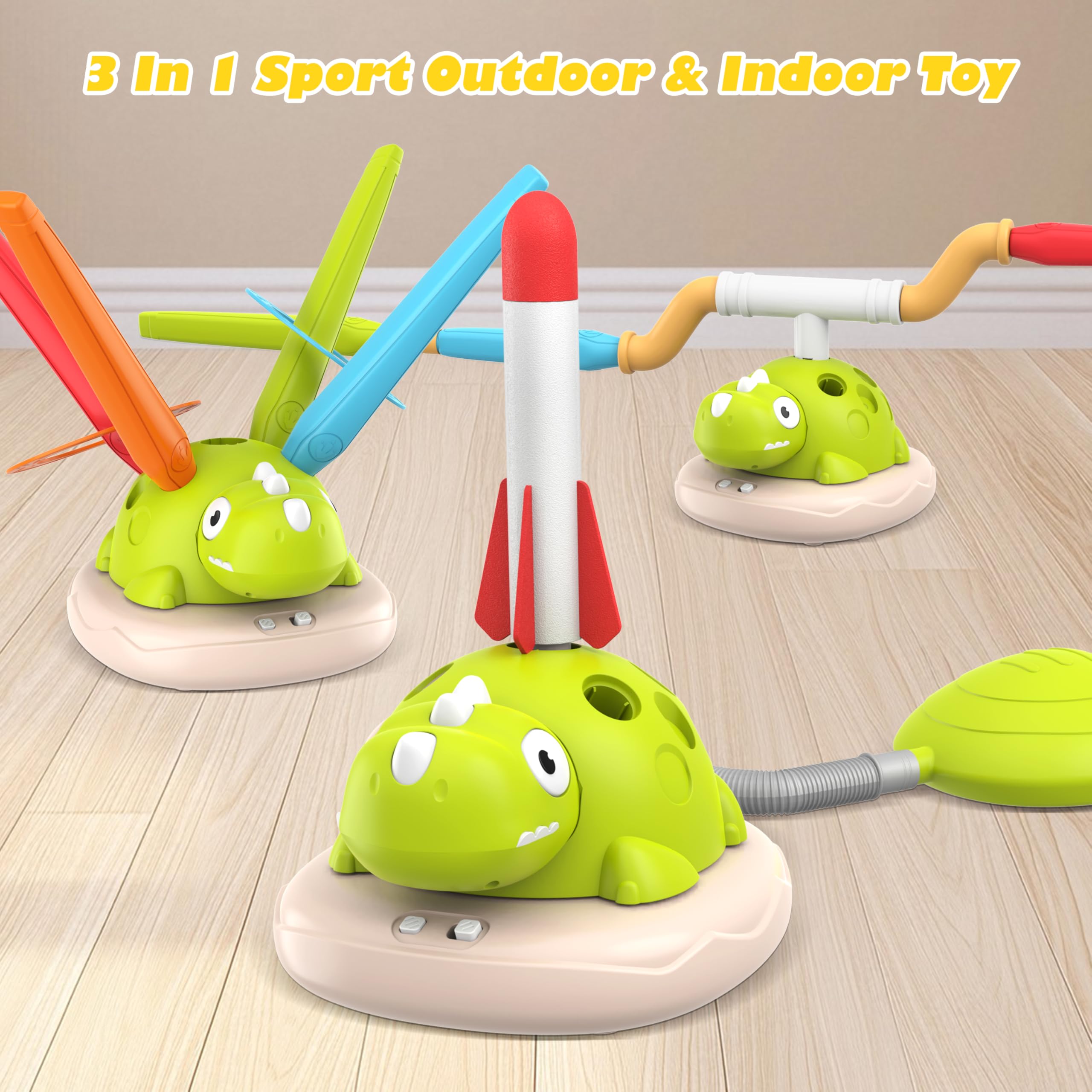 Snapklik.com : 3 In 1 Musical Jump And Toss Ring Game Stomping Launch ...