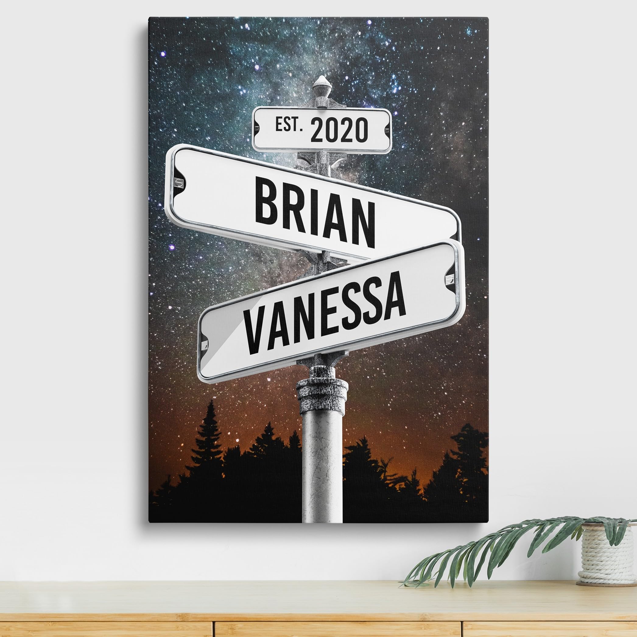 Amazon.com: Personalized Canvas Gifts For Couples - Custom Vintage ...