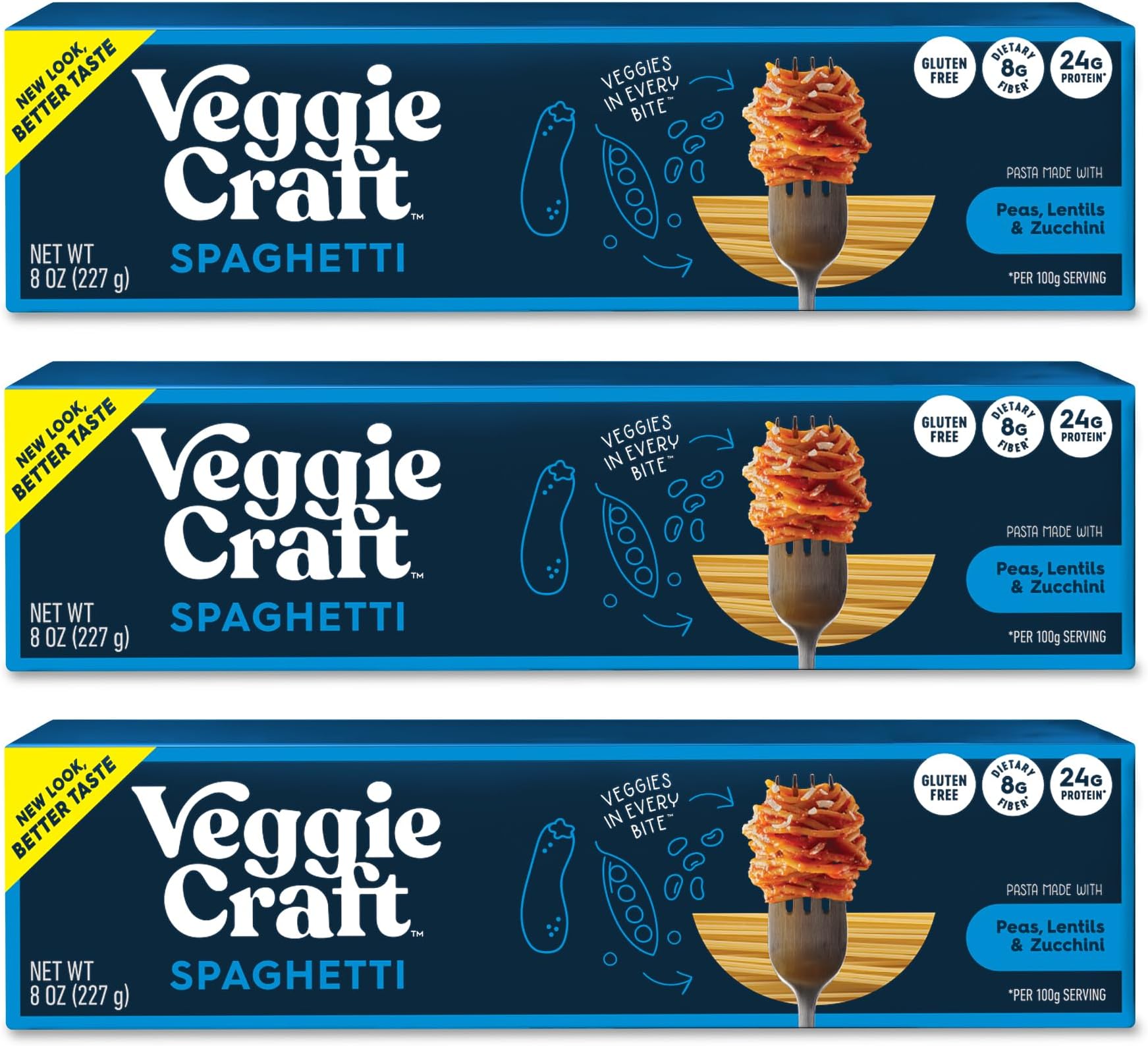 Amazon.com : Veggiecraft Farms Penne Pasta - Low Carb Pasta, High ...