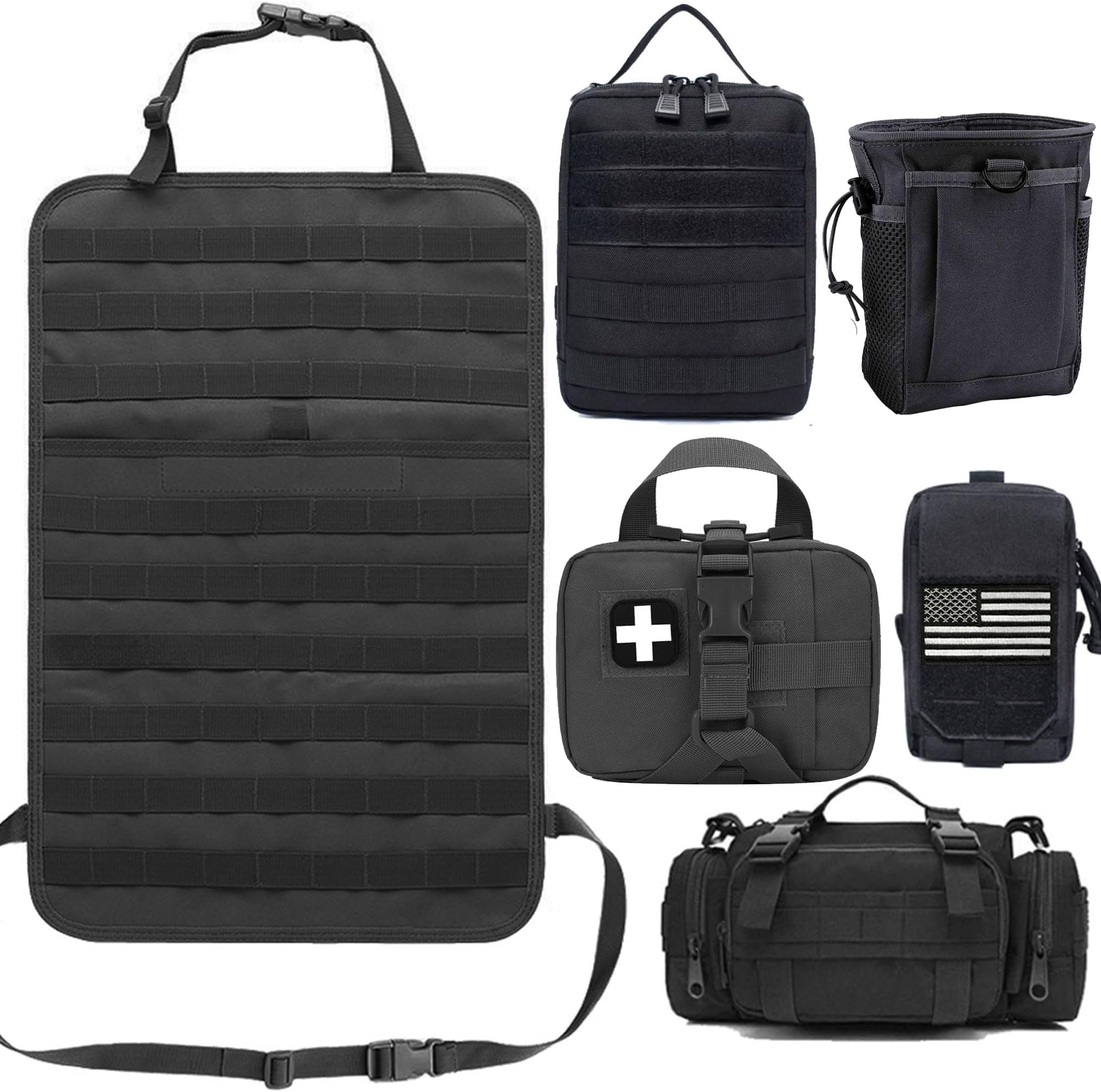 Amazon.com: Amylove 23 x 14.25 Inches Tactical Seat Back Organizer ...