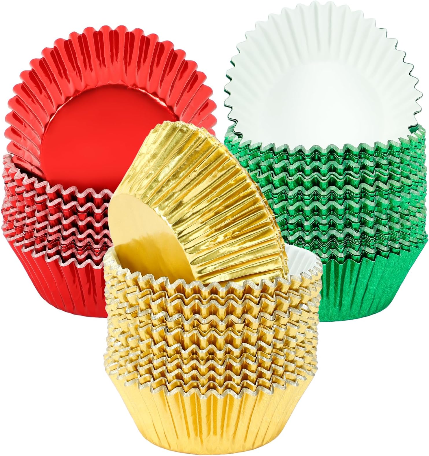 Amazon.com: 100pcs Cupcake Paper Baking Cups Wrapper Liners Cake, Foil ...