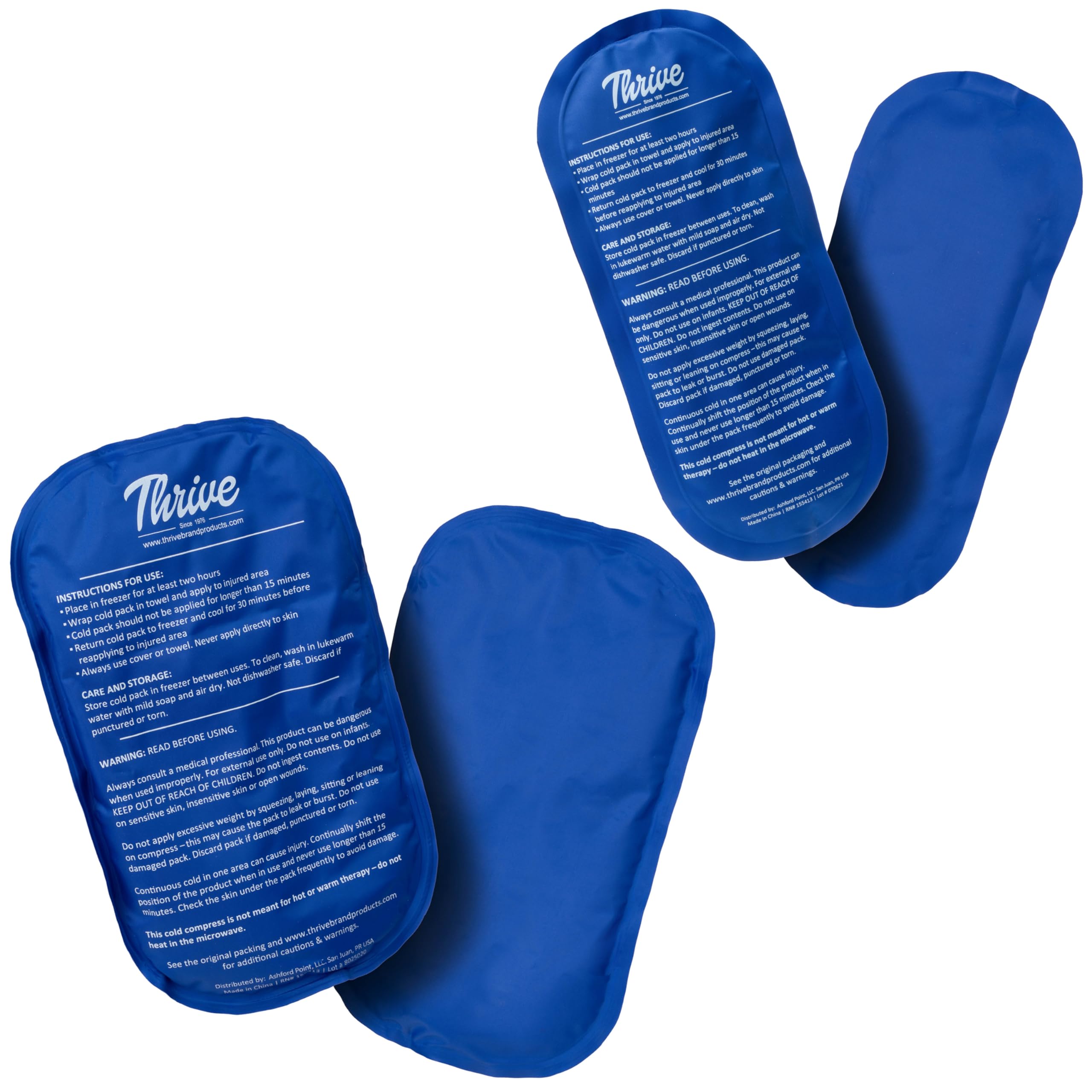 Amazon.com: Thrive Reusable Ice Packs for Injuries - Pack of 4 ...