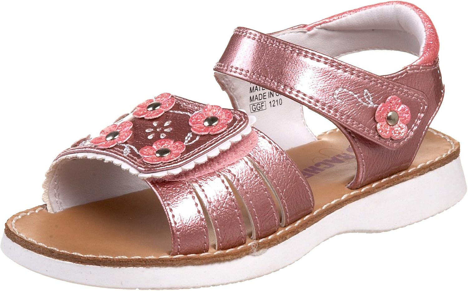 Amazon.com | Rachel Shoes Kids' Tiki Sandal,Pink Metallic,5 M US ...