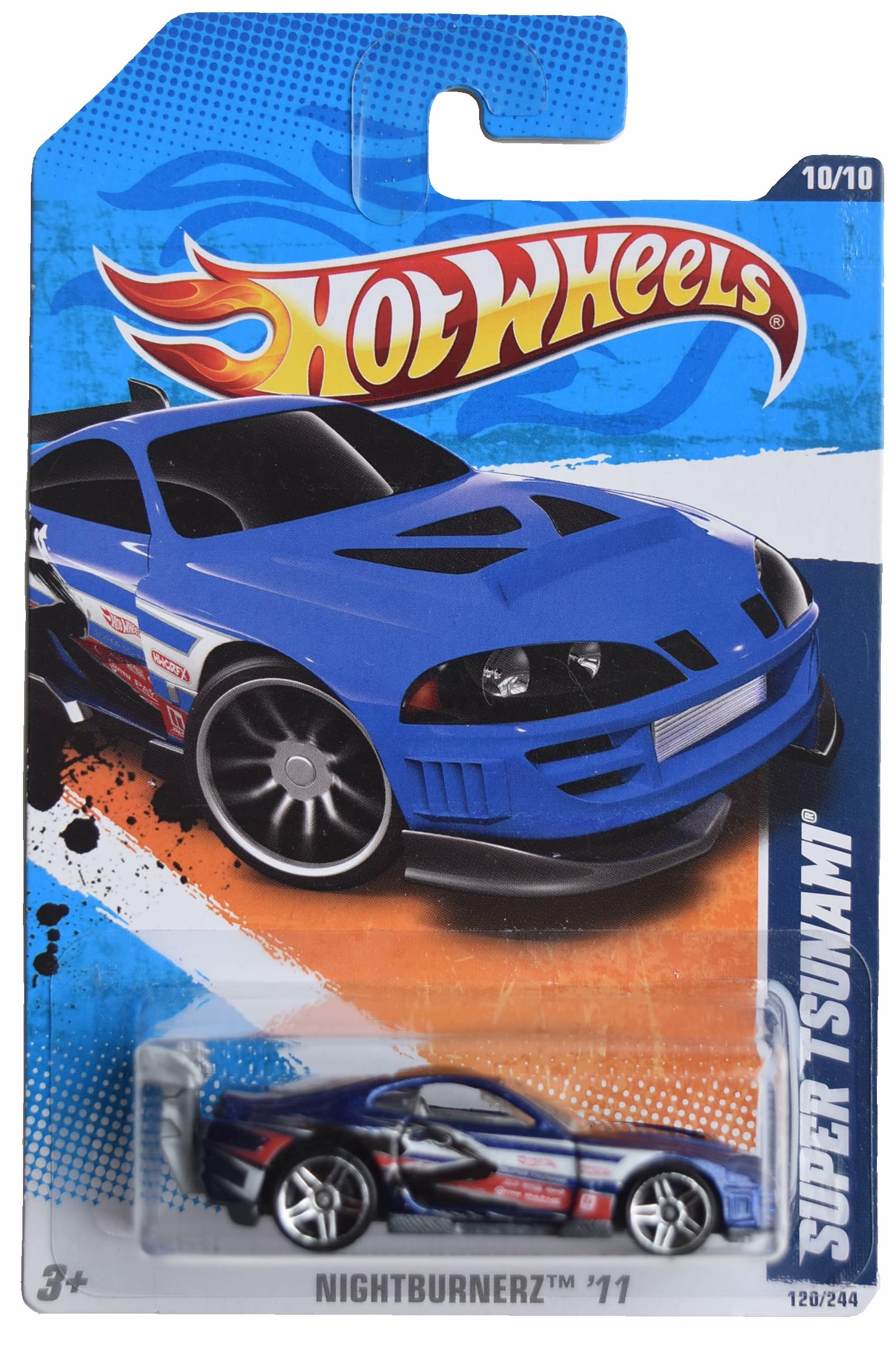 Amazon.com: Hot Wheels Super Tsunami, Nightburnerz '11 10/10 [blue] 120 ...
