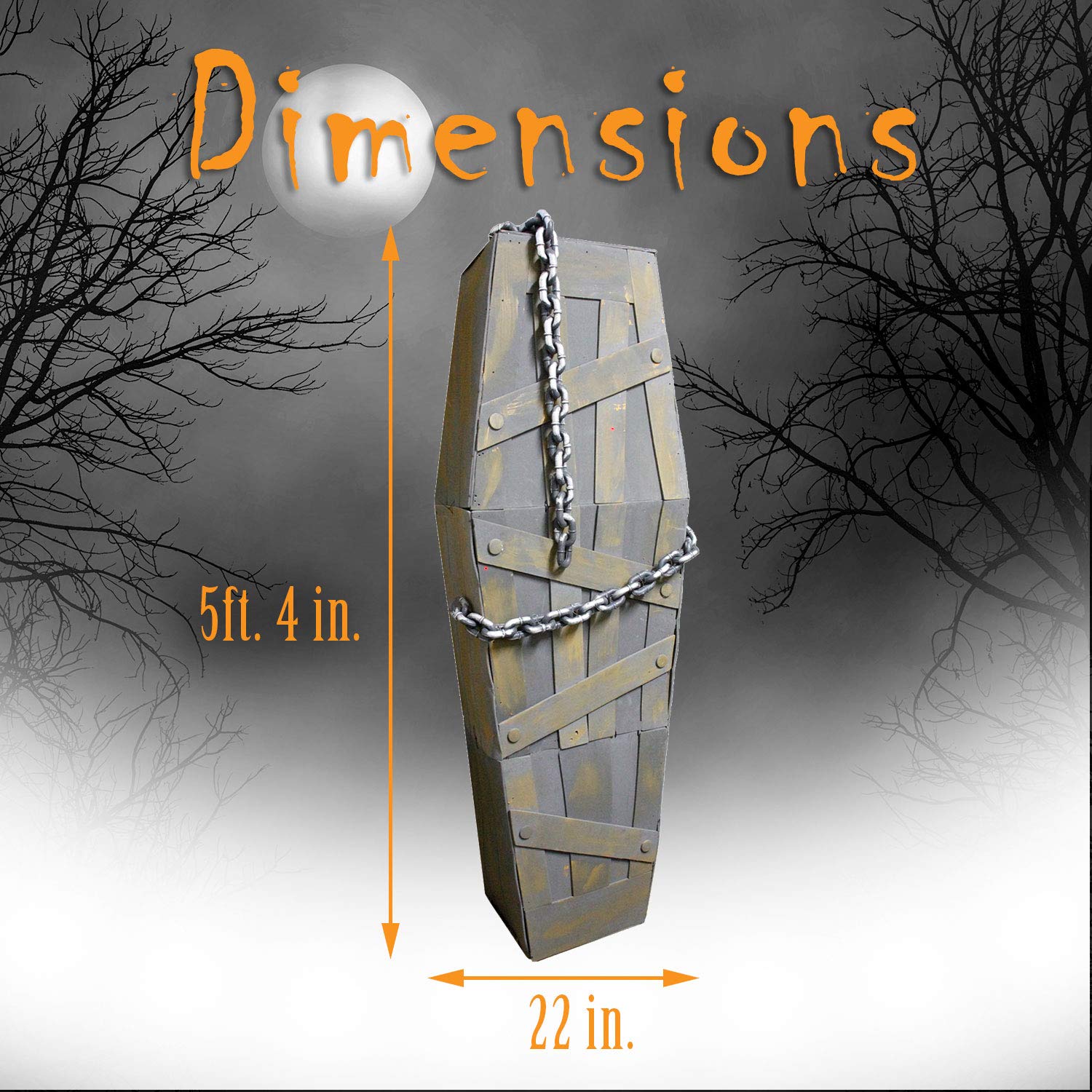 Buy Halloween Haunters Life Size 64" Animated Shaking Coffin with ...