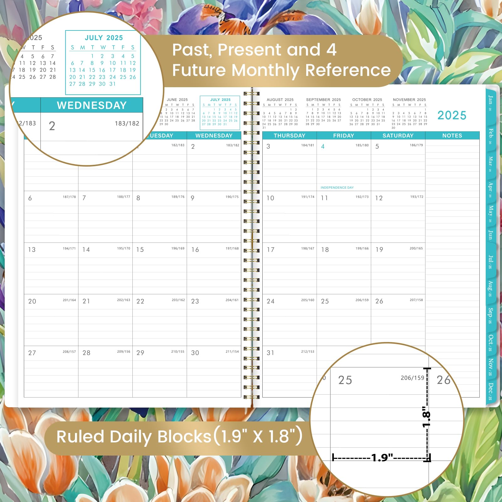Snapklik.com : Monthly Planner 2025-2026 - JUL 2025 - DEC 2026, Planner 2025-2026, 9" 11 ...