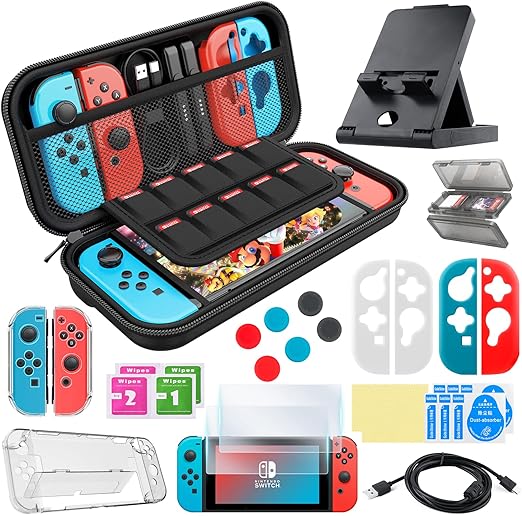 Estuche Kit de Accesorios For Nintendo Switch OLED 22 en 1, Bolsa ...