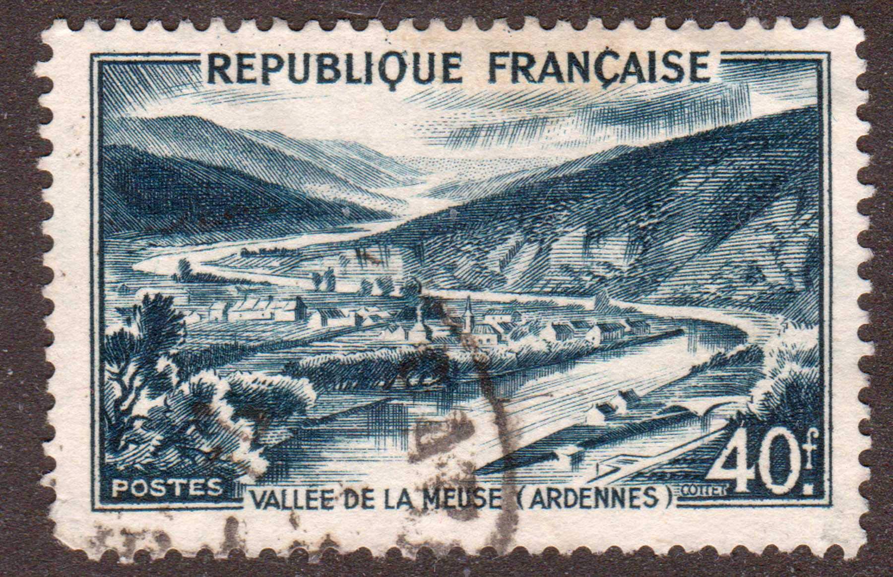 French Airmail Stamp