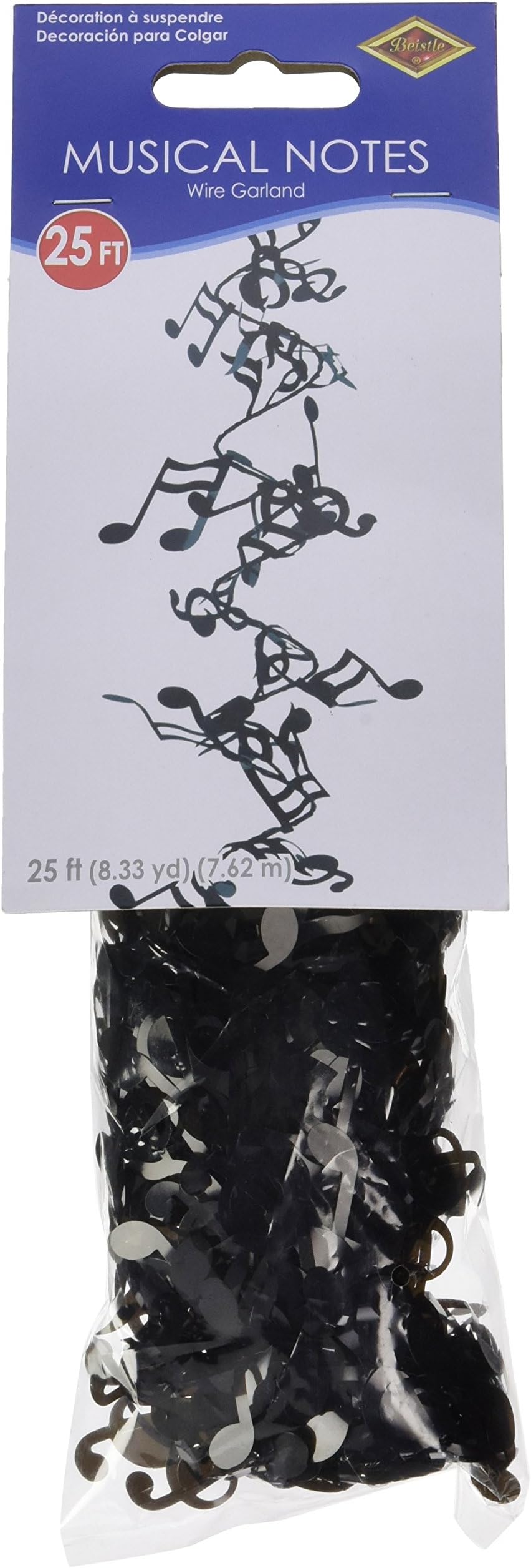 Amazon.com: Beistle Black Musical Notes Garland (25 Ft) -1 Pc : Home ...