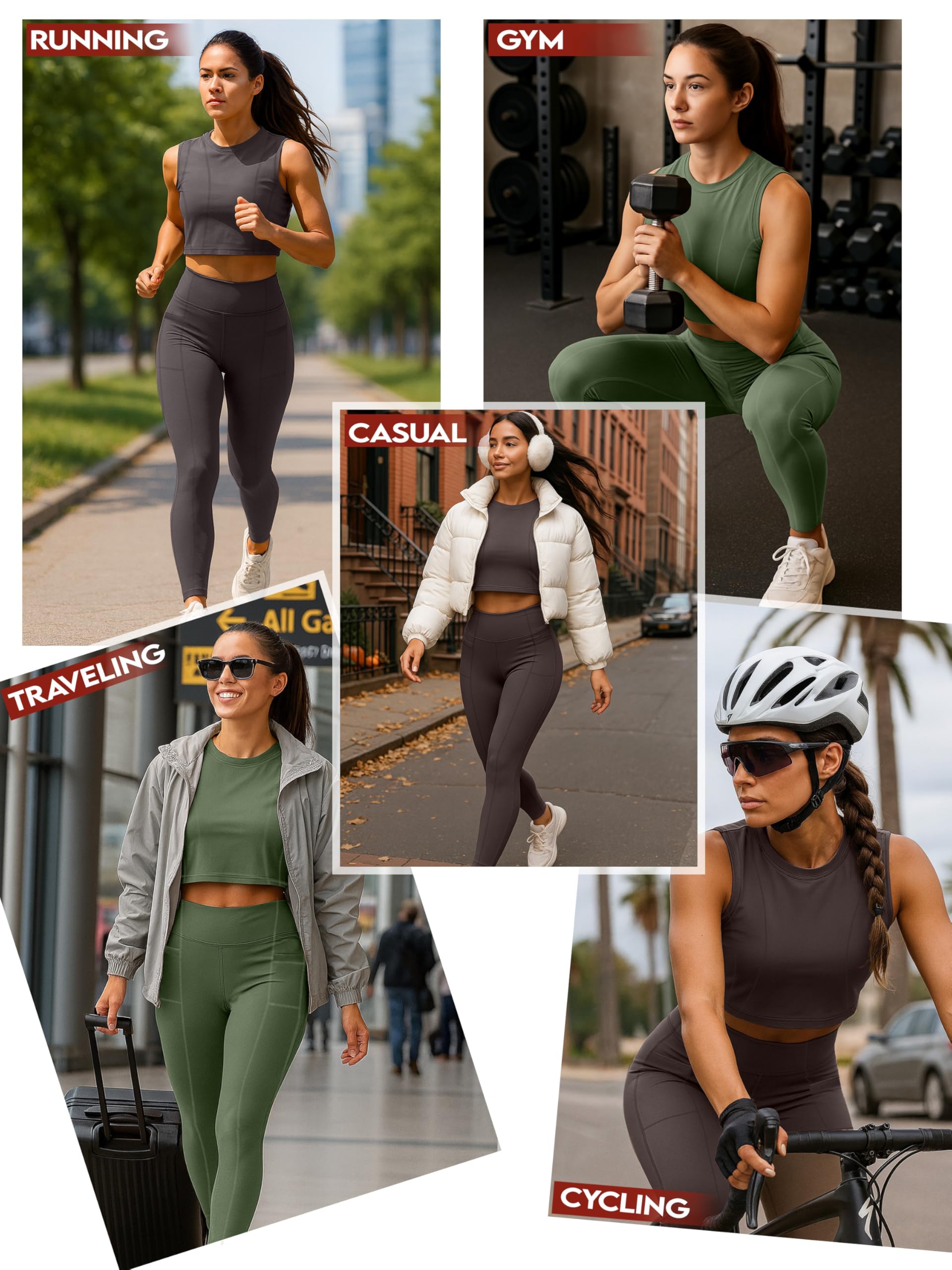 Womens Workout 2 Piece Yoga Sets Summer Lounge Set High Waist Legging ...