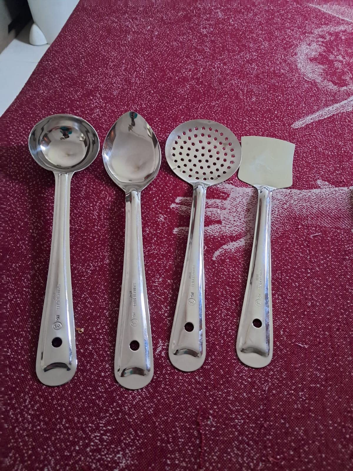 Buy ZEVORA Kitchen Tools Stainless Steel Heavy Gauge Non-Stick 4 Piece ...