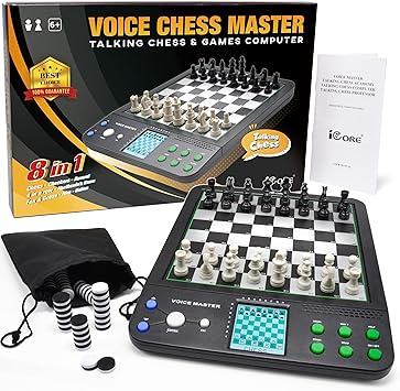Amazon.com: iCore Electronic Chess Set - Teach and Play with The Smart ...