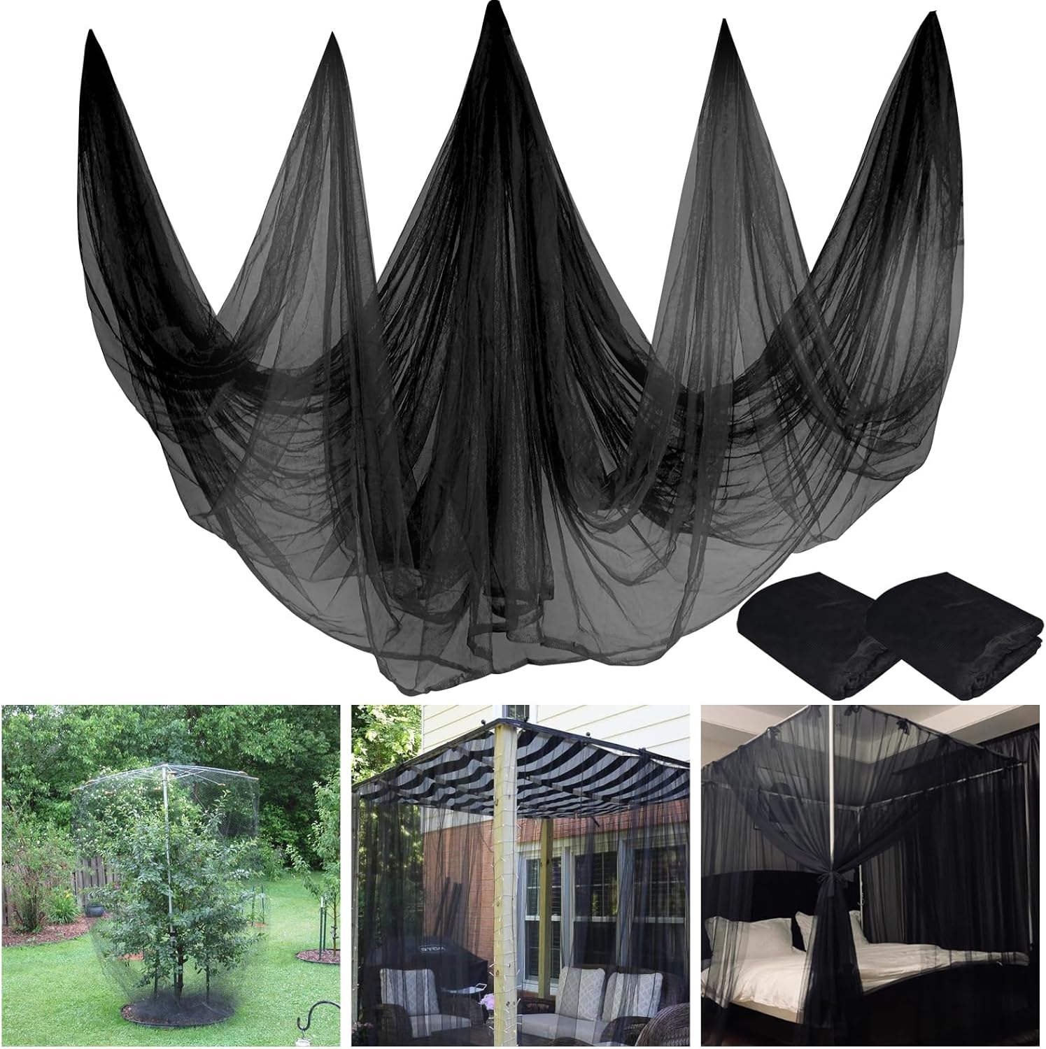 Amazon.com : succulentlovers 2PCS Mosquito Netting for Patio - 10 x 16. ...