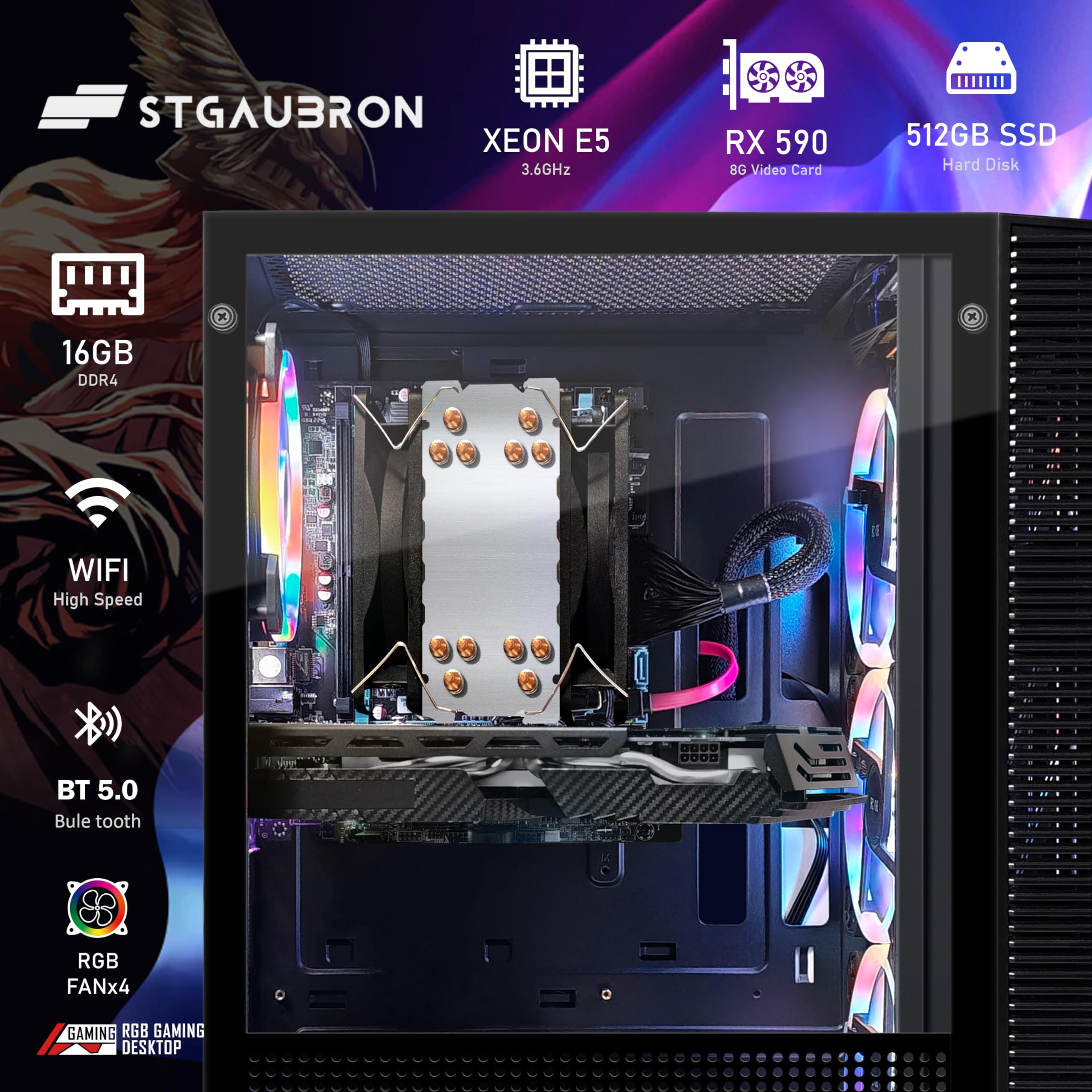 STGAubron Gaming Desktop...B0CQRNW2SB | Encarguelo.com.ve