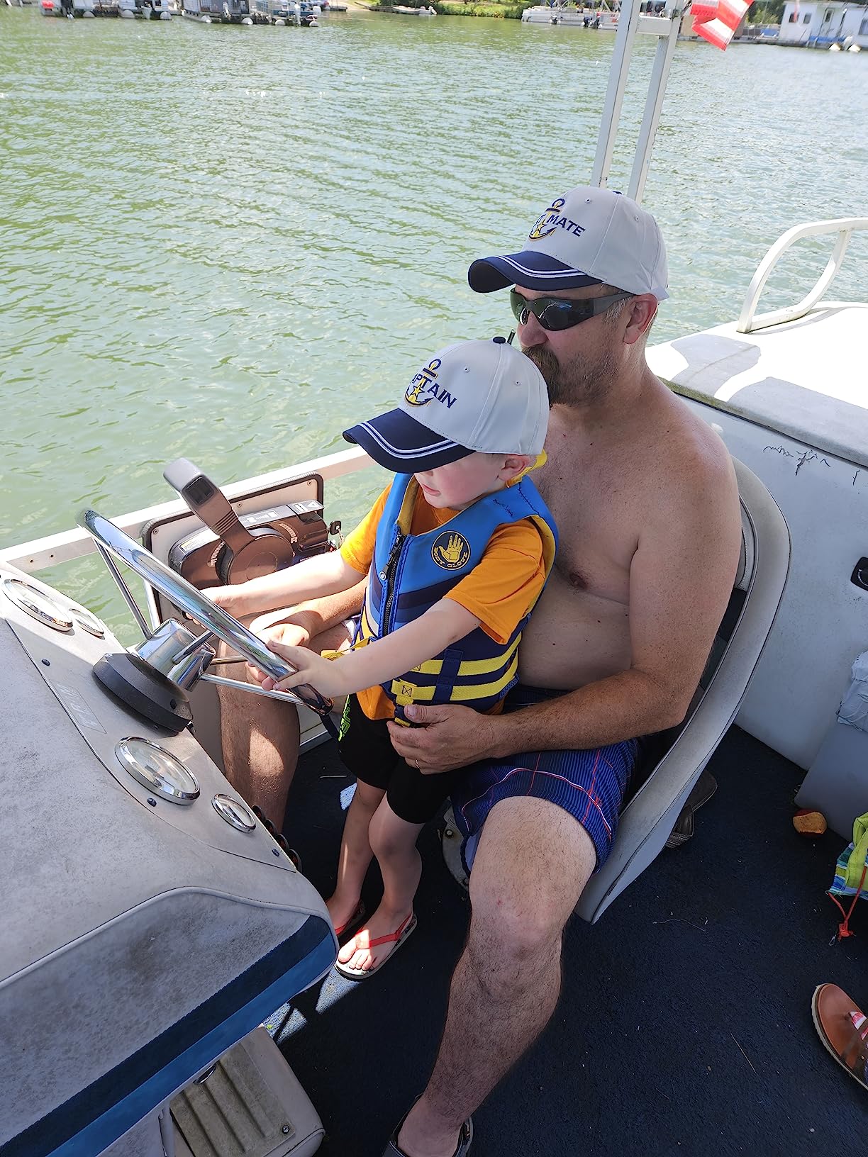 $5/mo - Finance Captain Hat & First Mate | Matching Skipper Boating ...
