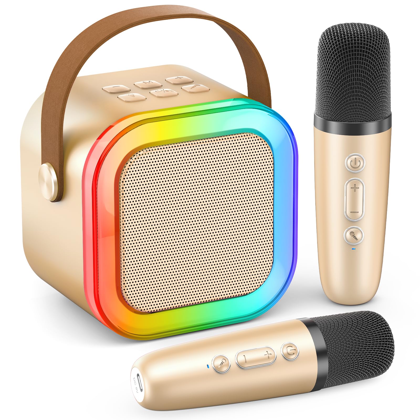 Amazon.com: Karaoke Machine for Kids Adults, Portable Bluetooth Mini ...