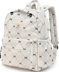 Amazon.com | STEAMEDBUN Corduroy Kids Backpack for Girls and Boys 5-8 ...