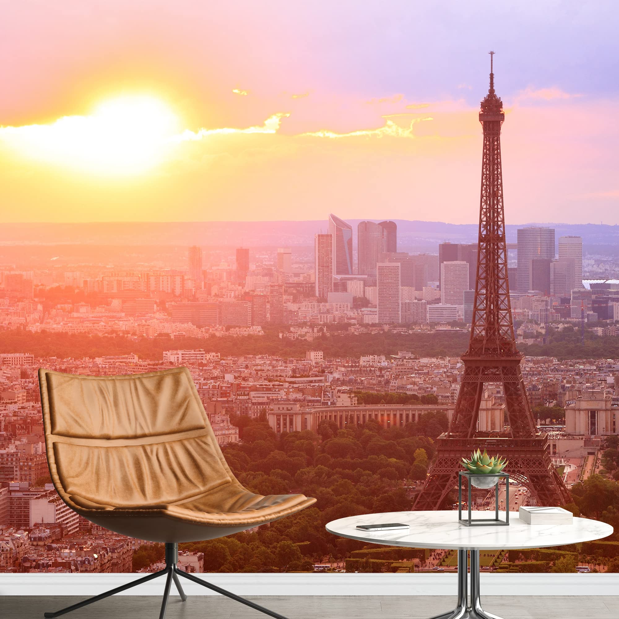Eiffel Tower Wallpaper Sunset