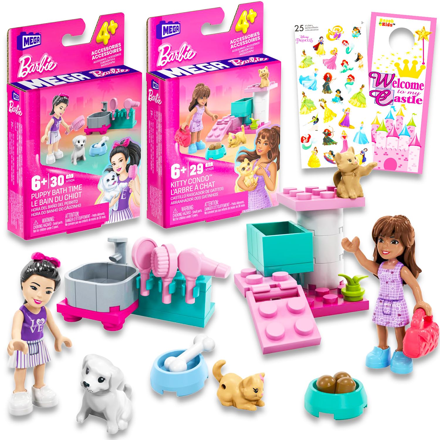 Amazon.com: Barbie Pet Boutique Playset - 16 Pc Barbie Pet Grooming ...