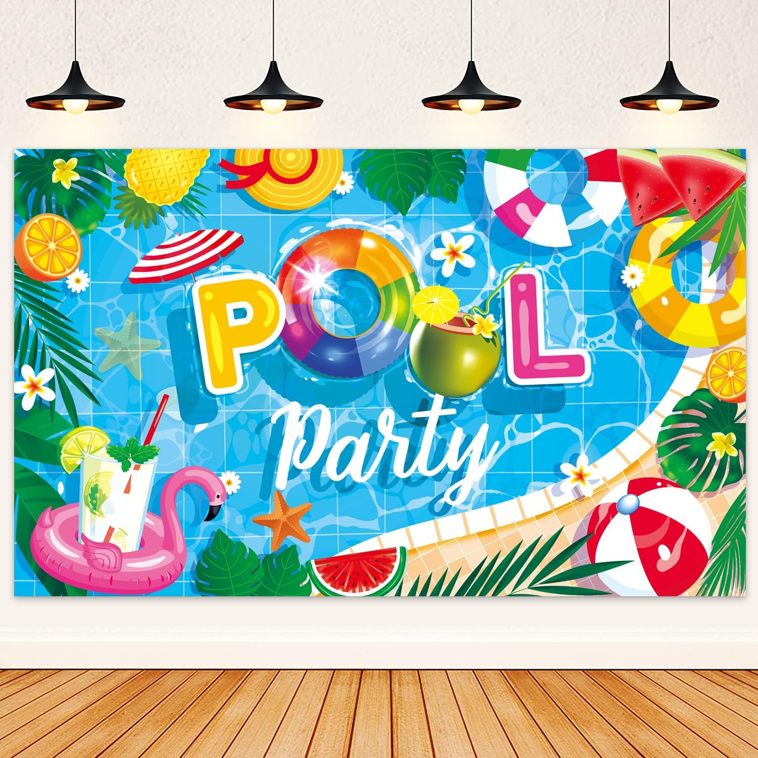 Amazon.com: Summer Banner Pool Party Decorations, Pool Party ...