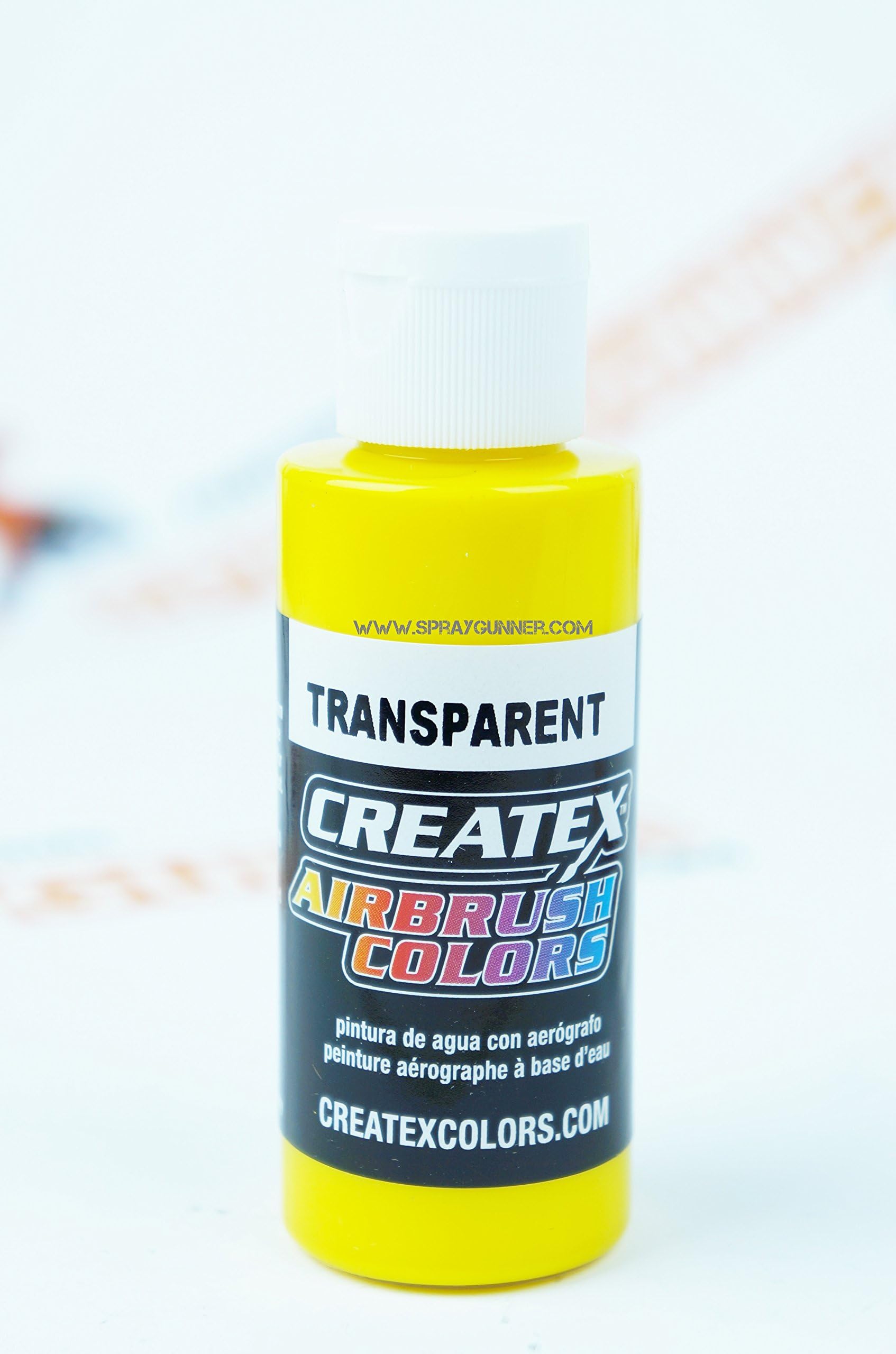 Amazon.com: Createx Airbrush Colors 5114 Transparent Brite Yellow 2oz ...