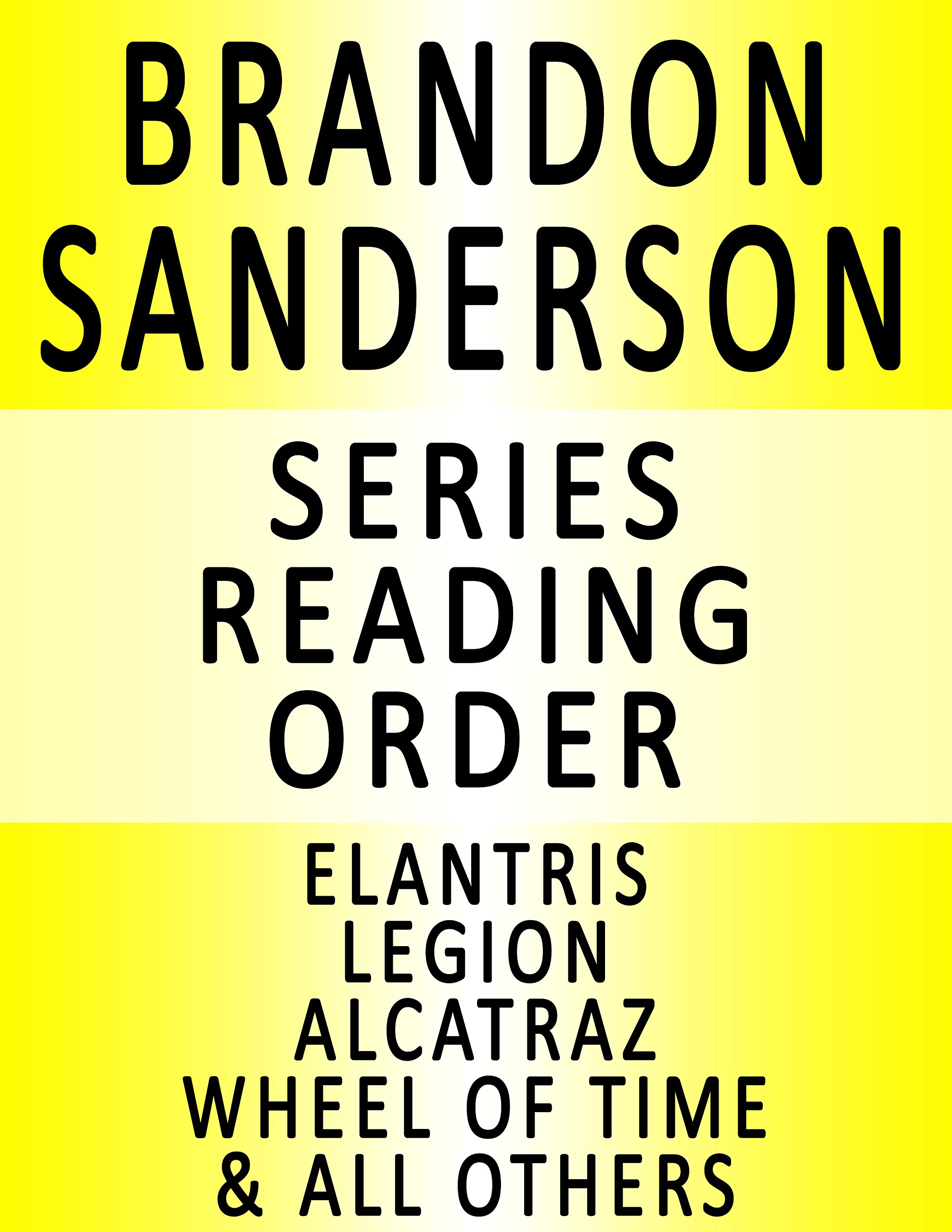 Buy BRANDON SANDERSON — SERIES READING ORDER (SERIES LIST) — IN ORDER ...