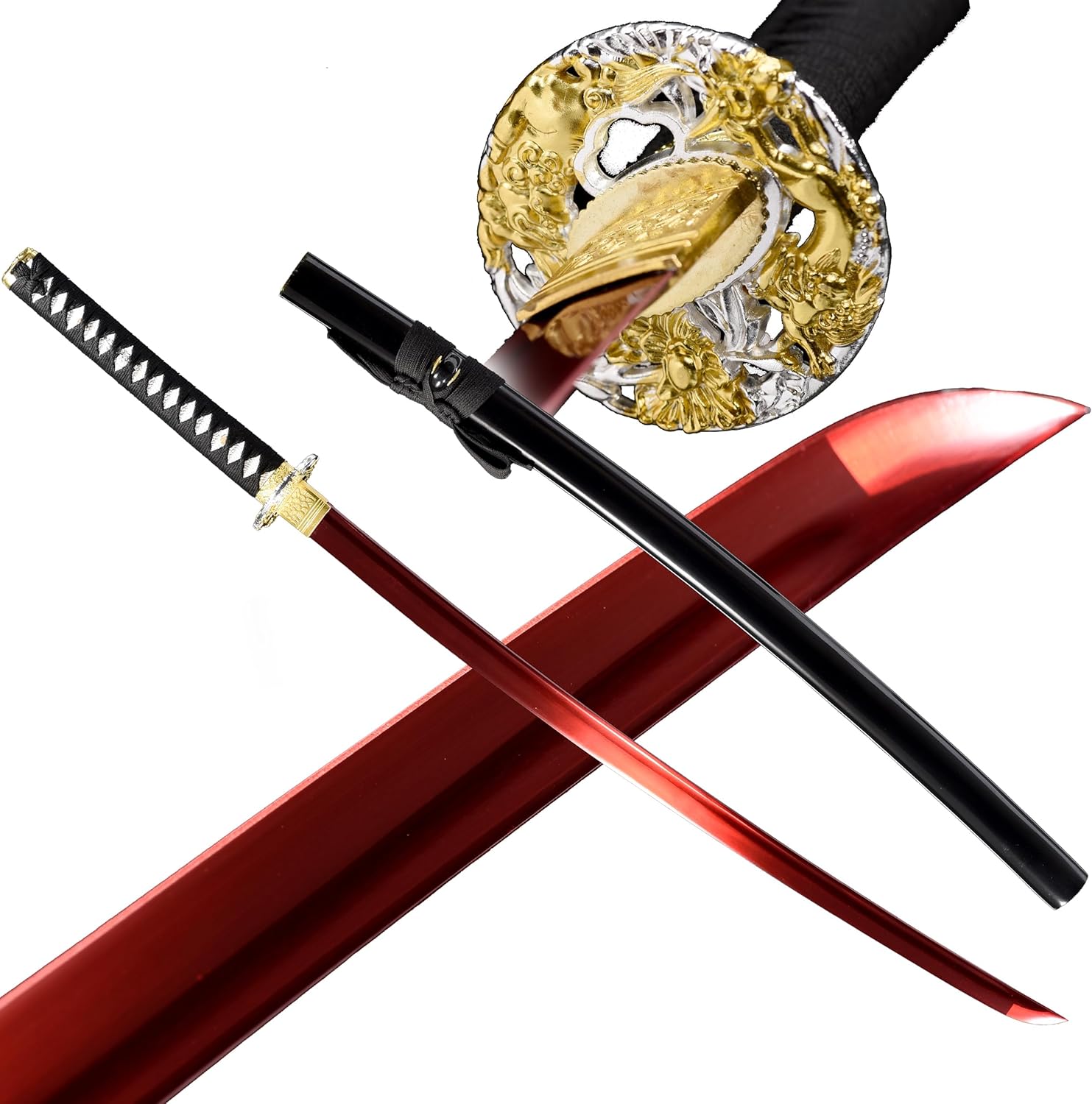 Amazon.com : Mieczdieu Handmade Full Tang Samurai Sword, 1060 Carbon ...