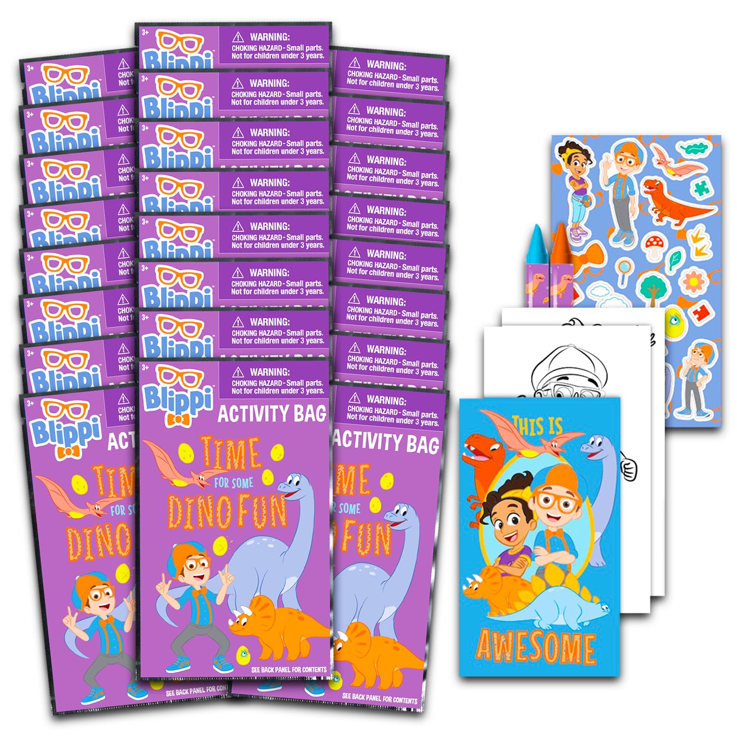 Amazon.com: Blippi Birthday Party Favors Set - Bundle with 24 Blippi ...