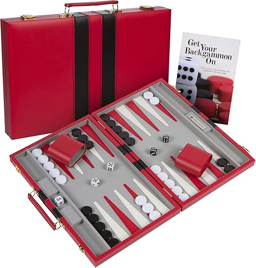 Amazon.com: Get The Games Out Top Backgammon Set - Classic Board Game ...