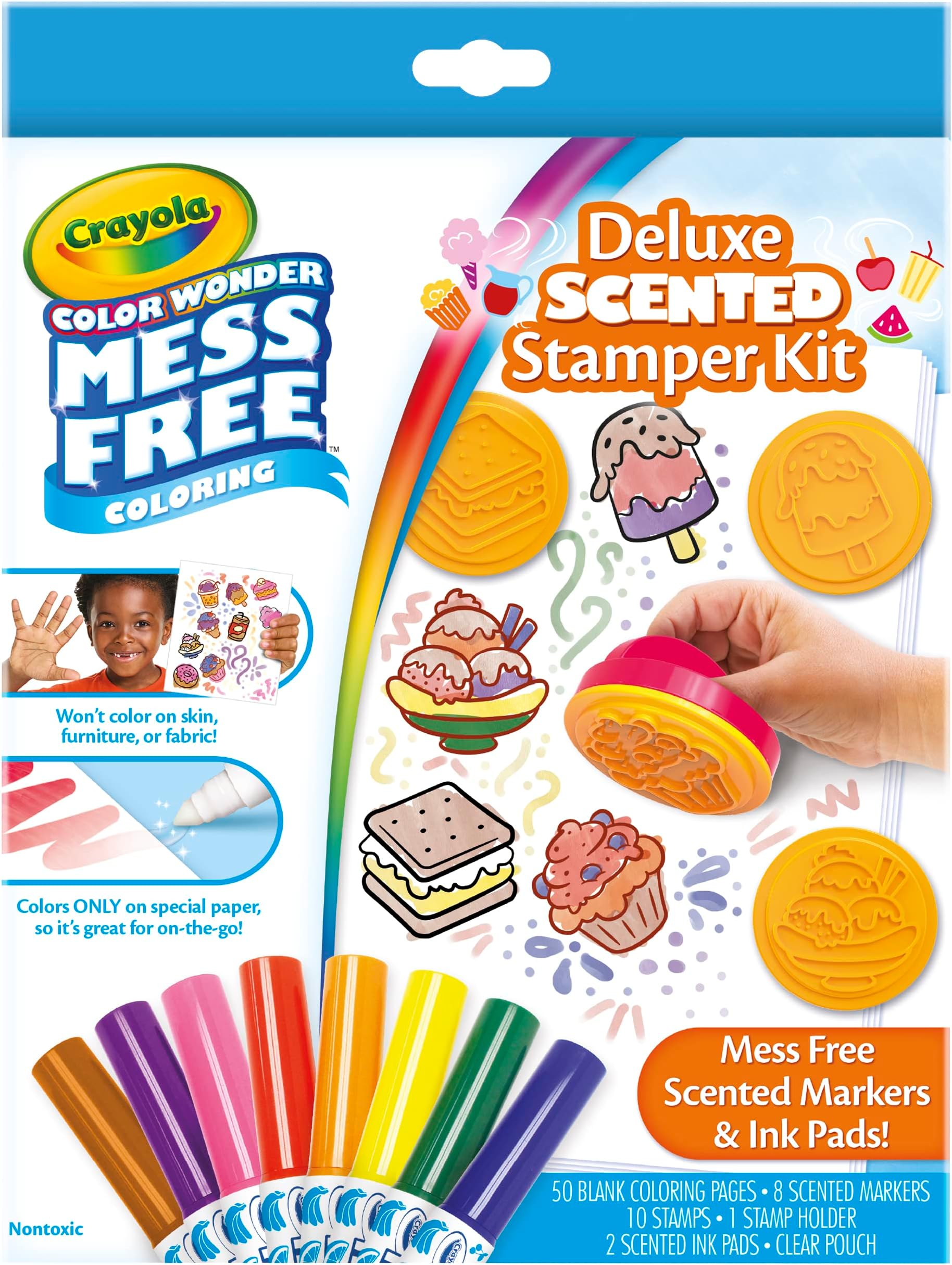 Amazon.com: Crayola Color Wonder Paintbrush Pens, Mess Free Paint Set ...