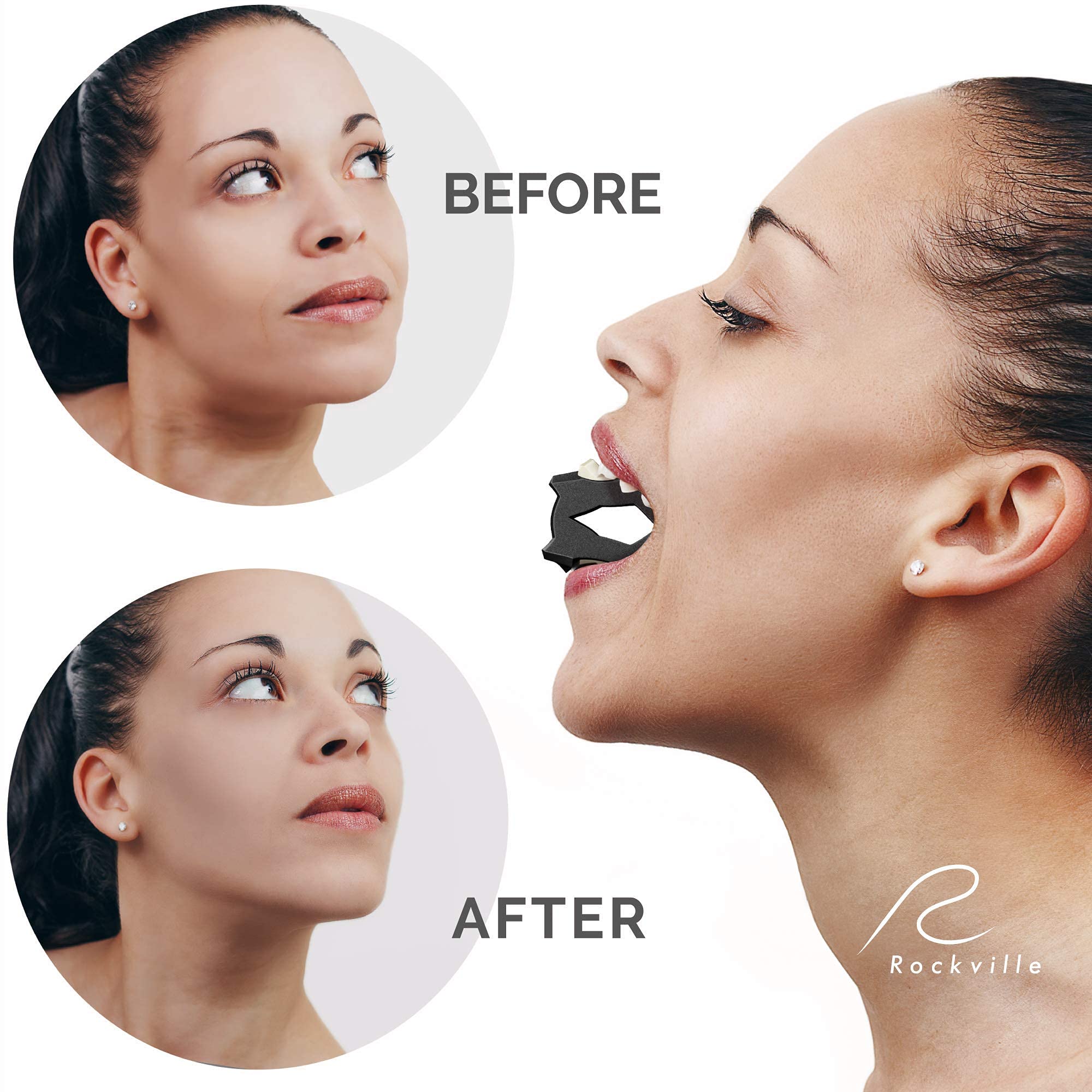 Rockville Jawline Exerciser Face Slimmer - Improve and Define your Jaw ...